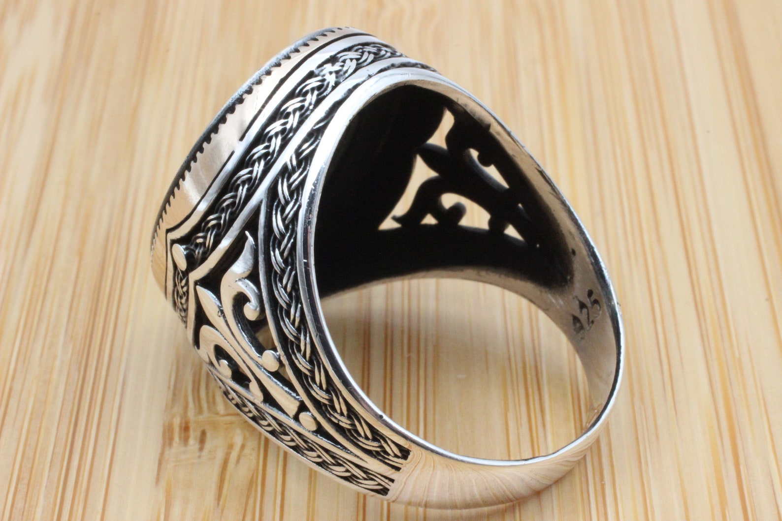 Men's Handmade Ring Turkish Handmade Silver Men's - Etsy