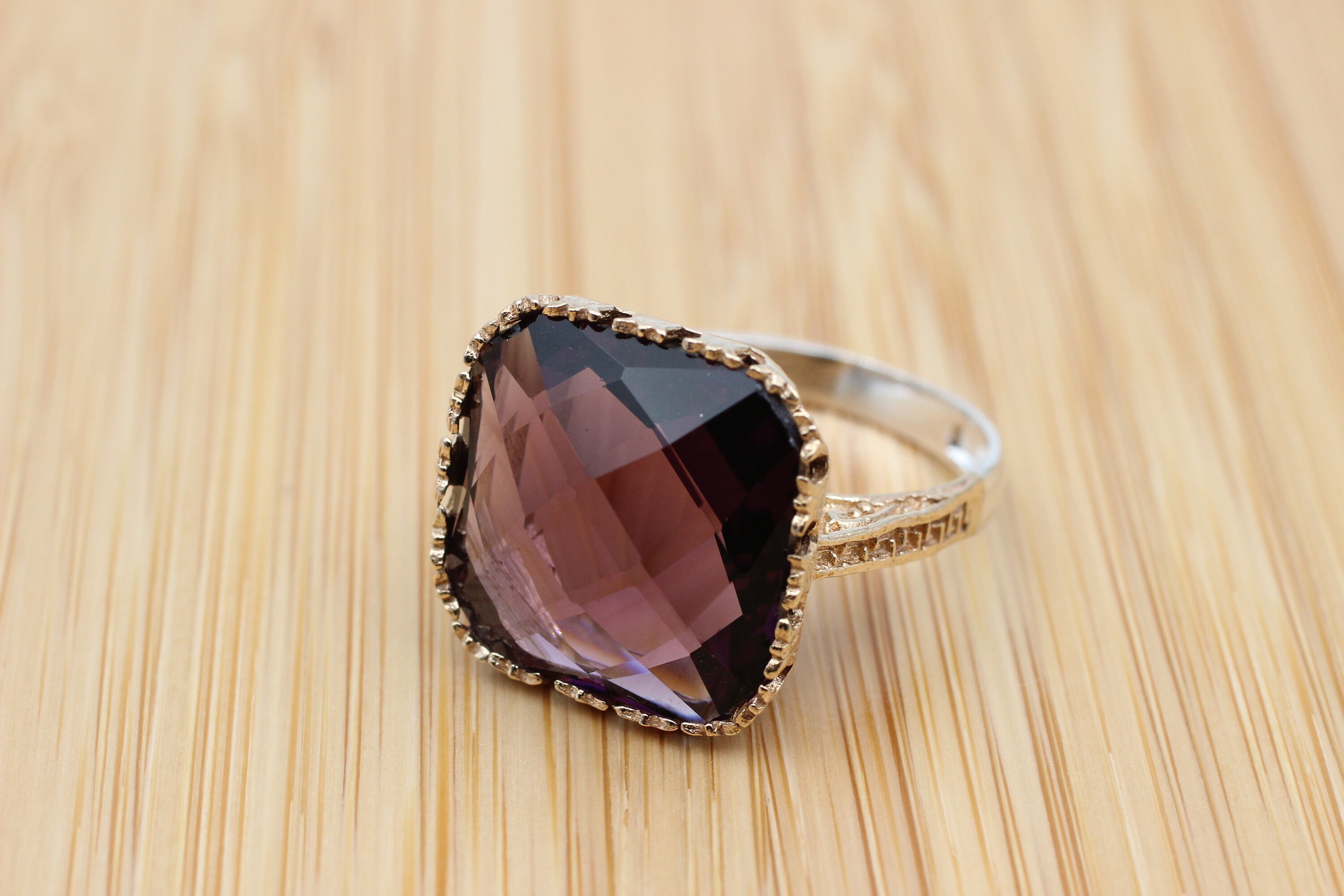 Amethyst Ring Handmade Women's Ring Turkish Handmade | Etsy