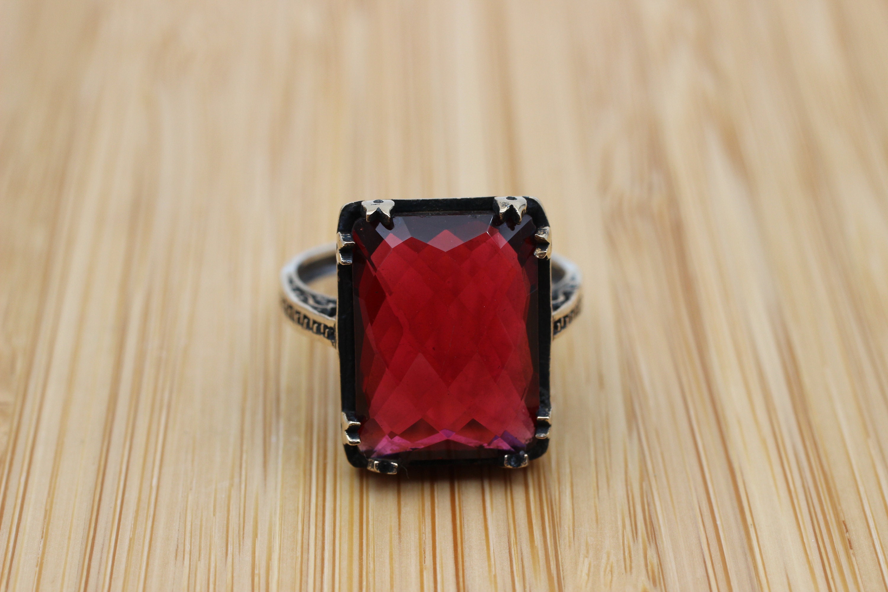 Ruby Ring Handmade Women's Ring Turkish Handmade Ring - Etsy