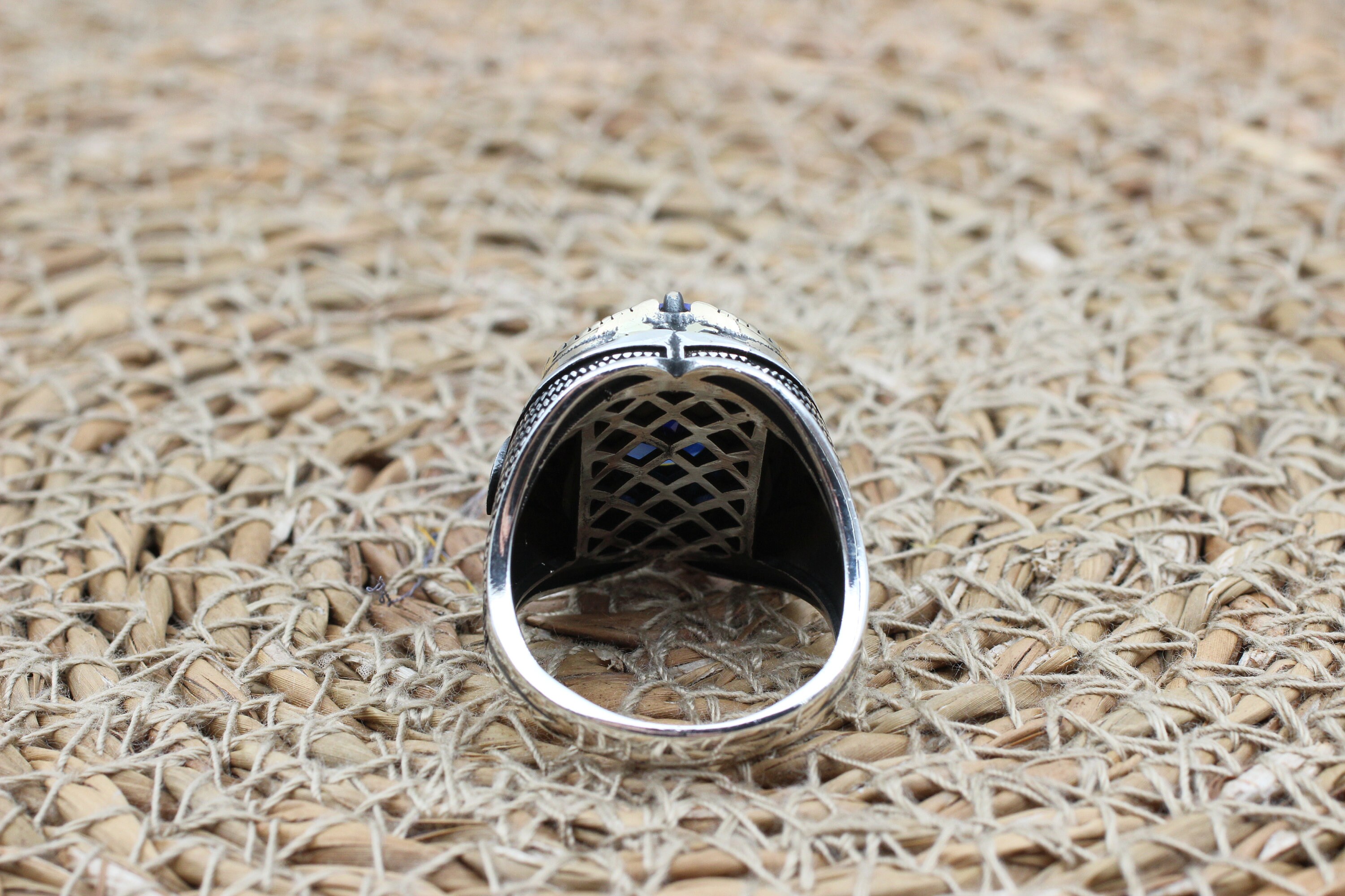 Sapphire Men's Ring Ottoman Men's Ring Handmade | Etsy