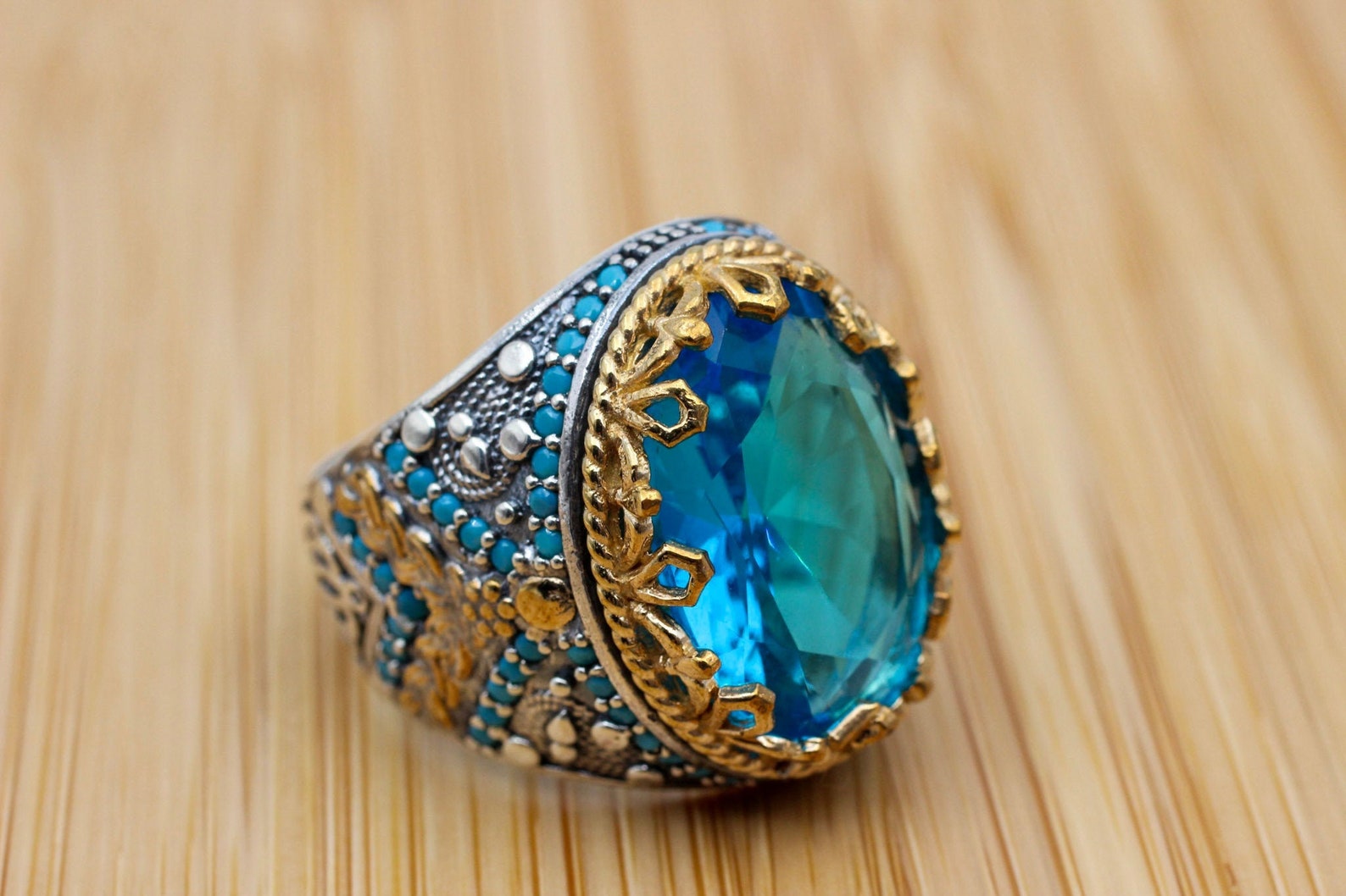 Turkish Handmade Silver Men's Ring Men's Handmade - Etsy