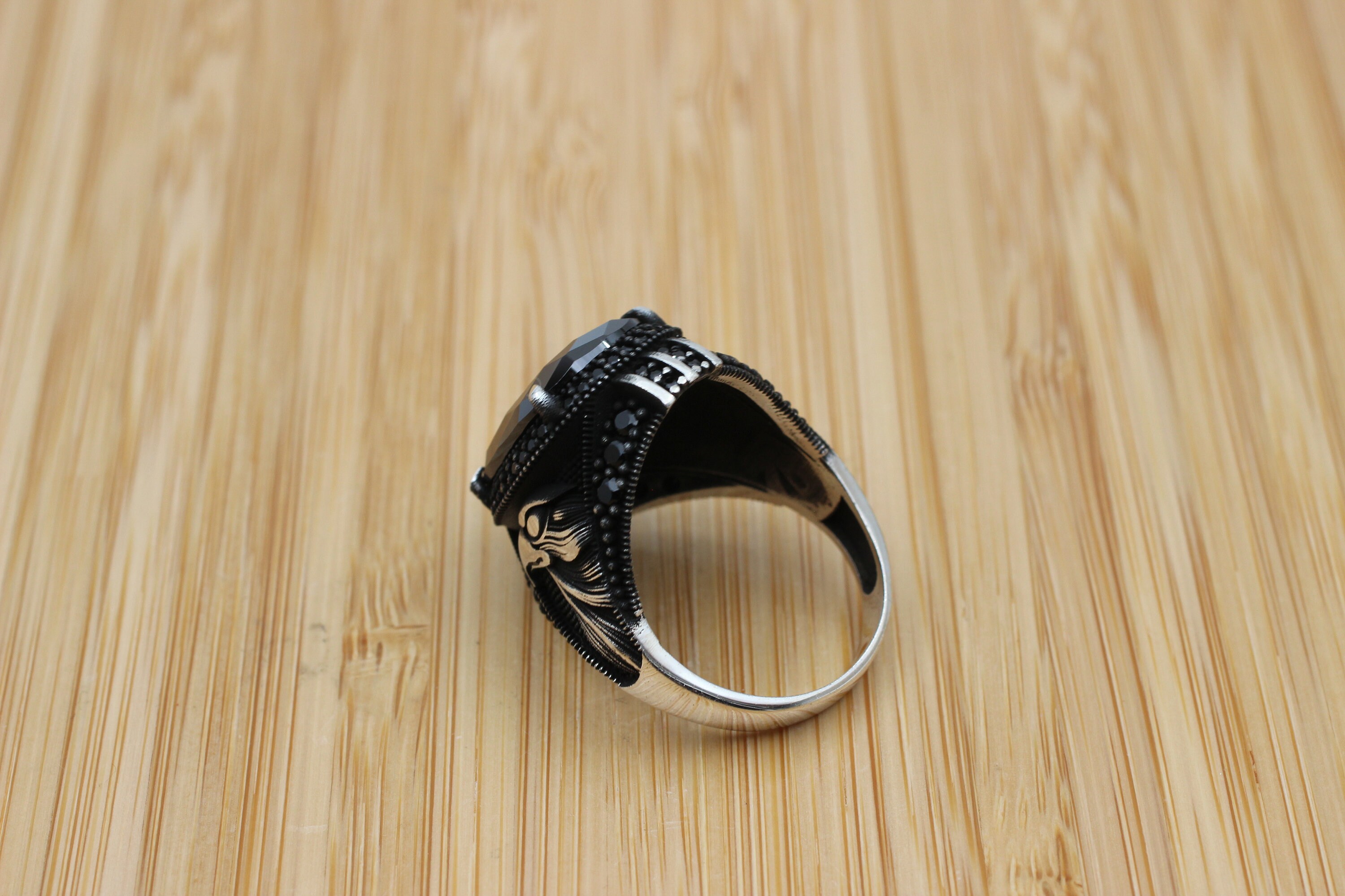 Turkish Handmade Silver Men's Ring Men's Handmade - Etsy