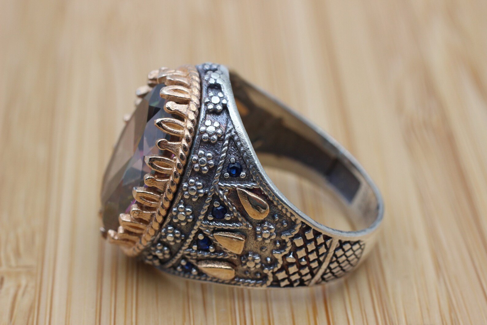 Turkish Handmade Silver Men's Ring Men's Handmade - Etsy