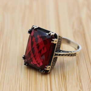 Ruby Ring, Handmade Women's Ring, Turkish Handmade Ring, Authentic Ring ...