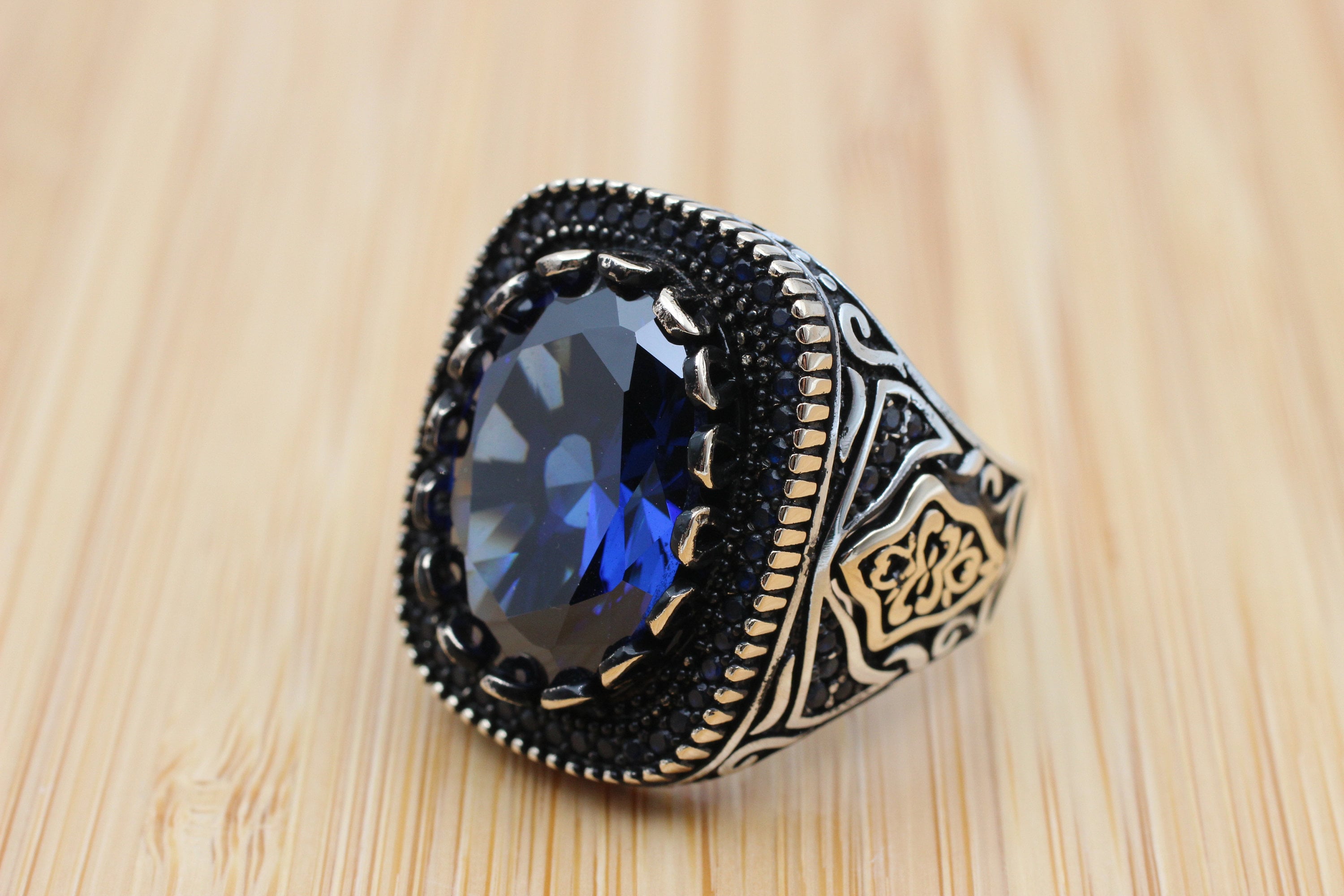 Turkish Handmade Silver Men Ring Mens Handmade Ring Ottoman - Etsy