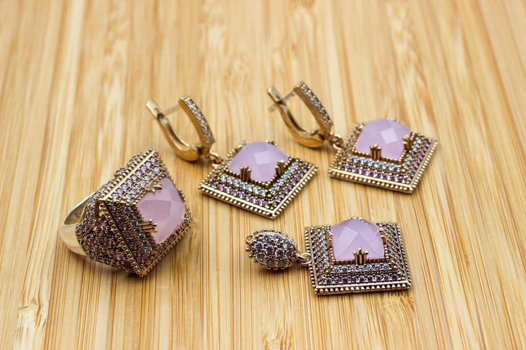 Quartz Set, Authentic Set, Handmade Set Women, Turkish Handmade, Ladies ...