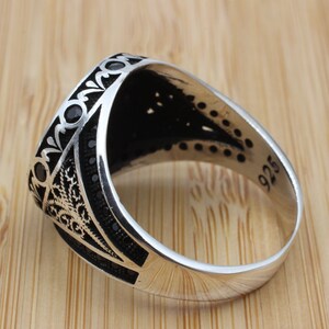 Arabic Ring, Turkish Handmade Arabic Ring, Onyx Mens Ring, Jewelry ...