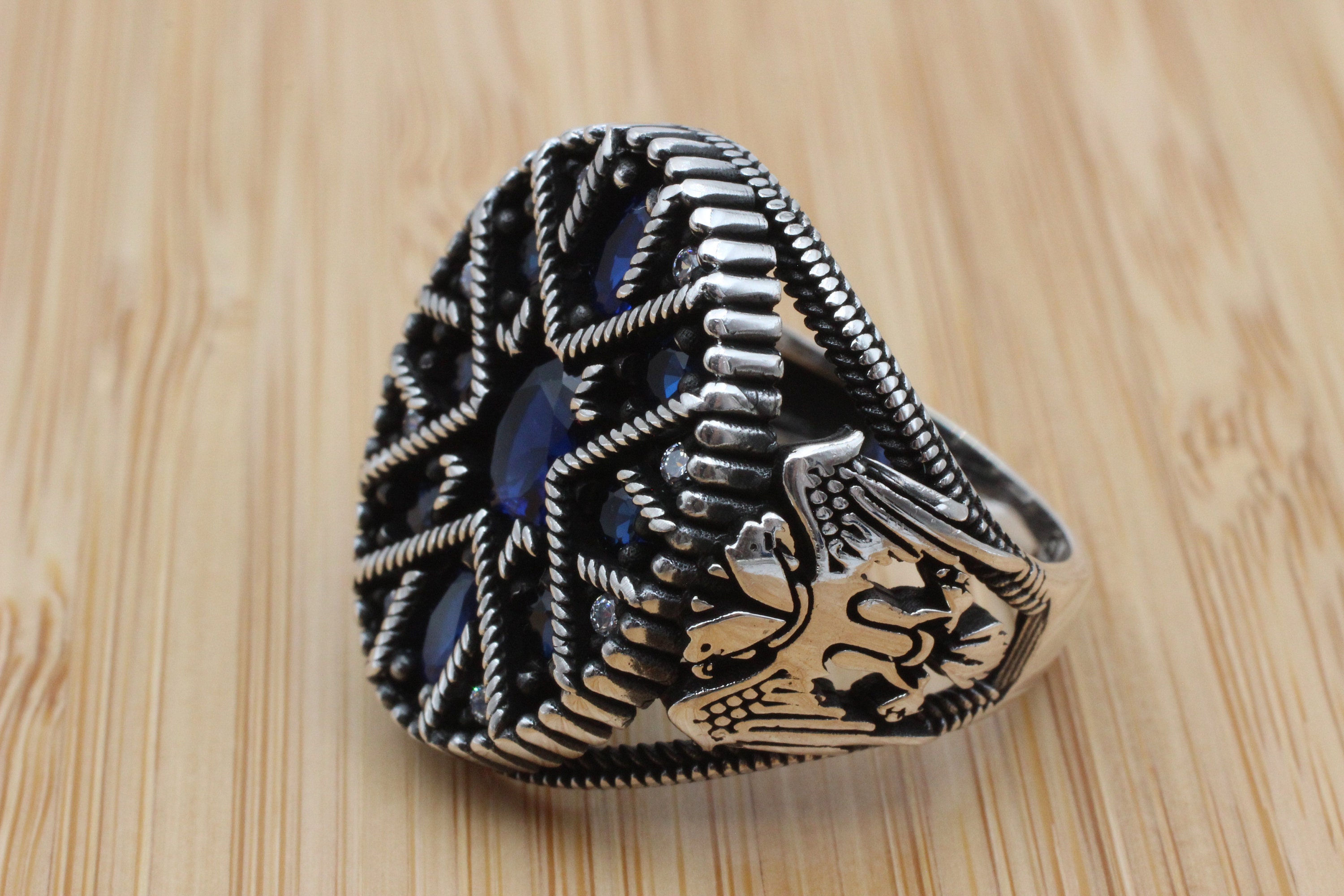 Turkish Handmade Silver Men Ring Mens Handmade Ring Ottoman - Etsy