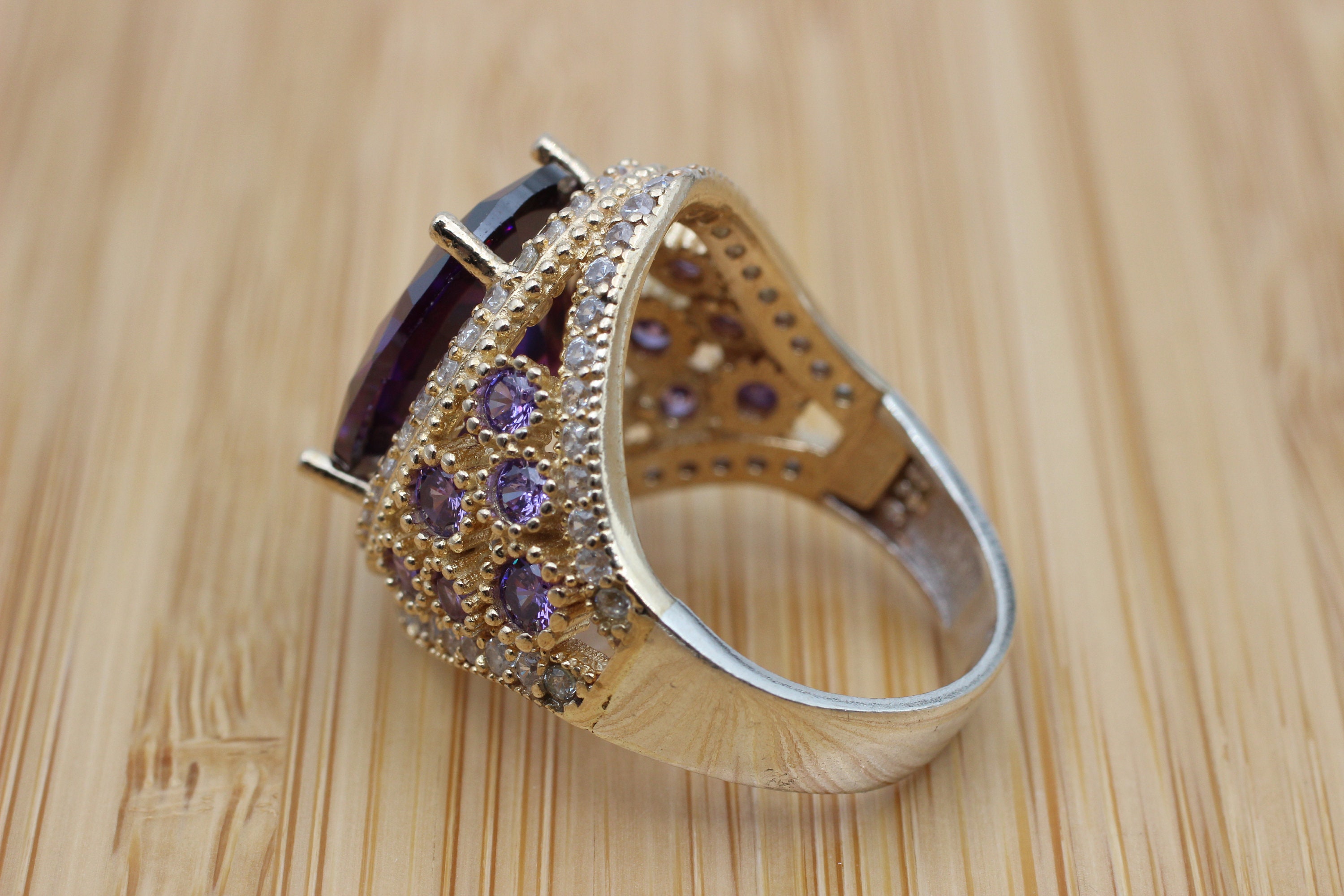 Amethyst Ring Handmade Women's Ring Turkish Handmade | Etsy