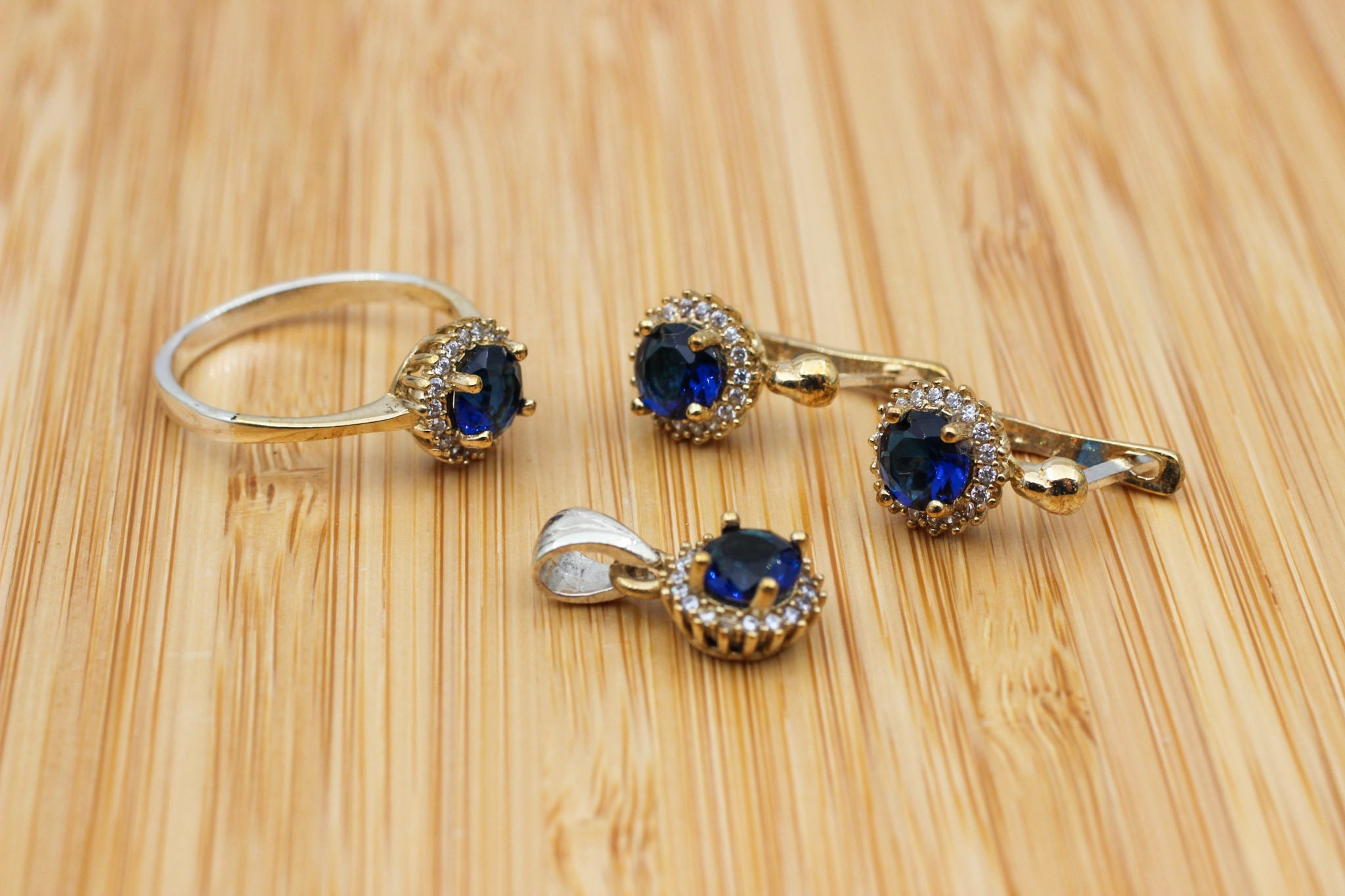 Sapphire Set Authentic Set Handmade Set Women Turkish | Etsy