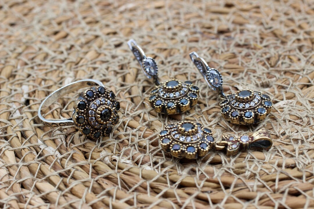 Onyx Set, Authentic Set, Handmade Set Women, Turkish Handmade, Ladies ...