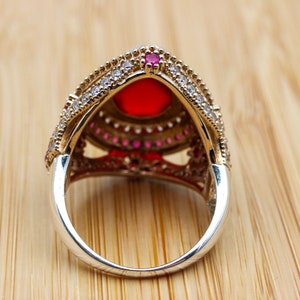 Ruby Ring, Handmade Women's Ring, Authentic Ring, Turkish Ring, Ottoman ...