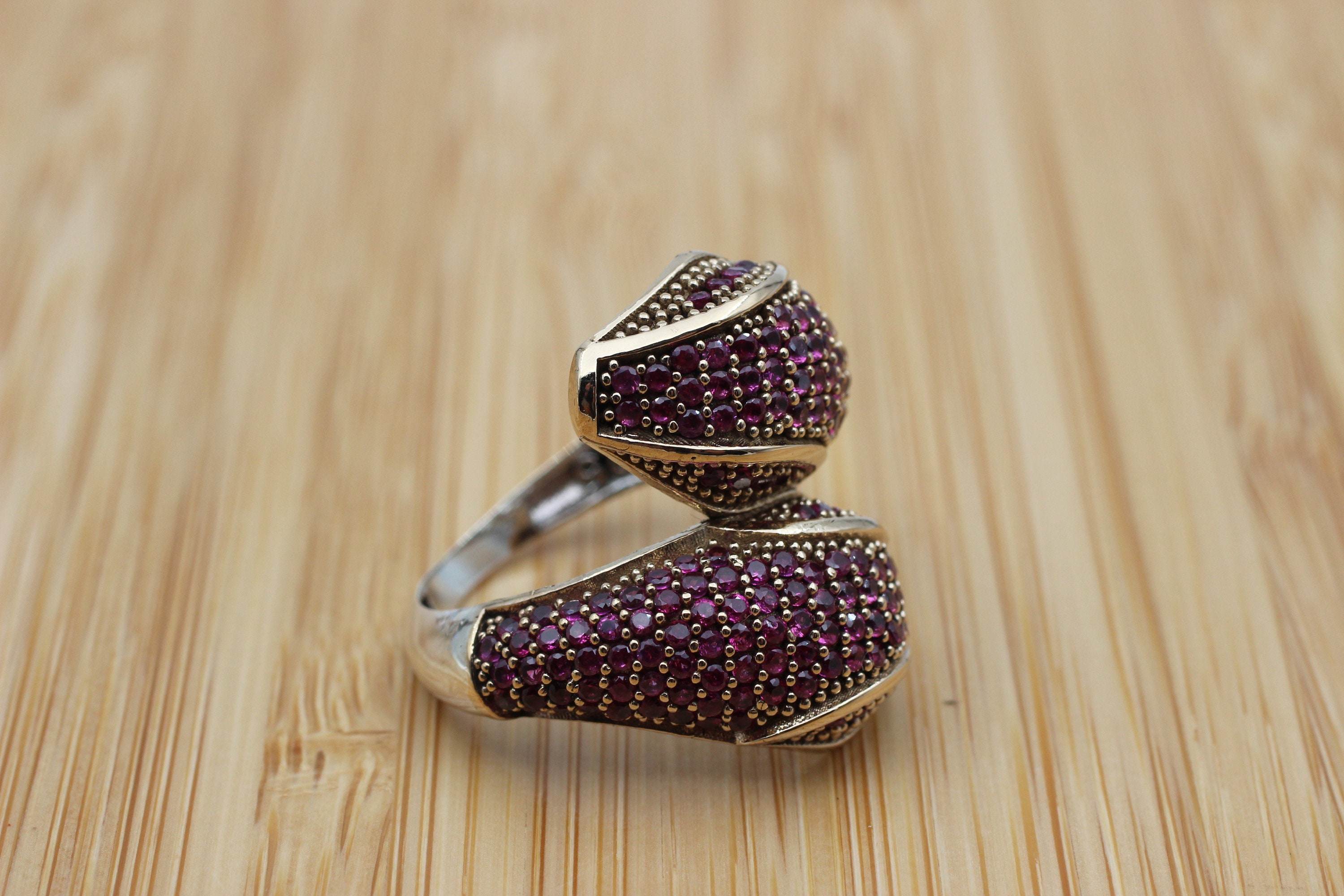 Ruby Snake Ring, Handmade Women's Ring, Turkish Handmade Ring ...