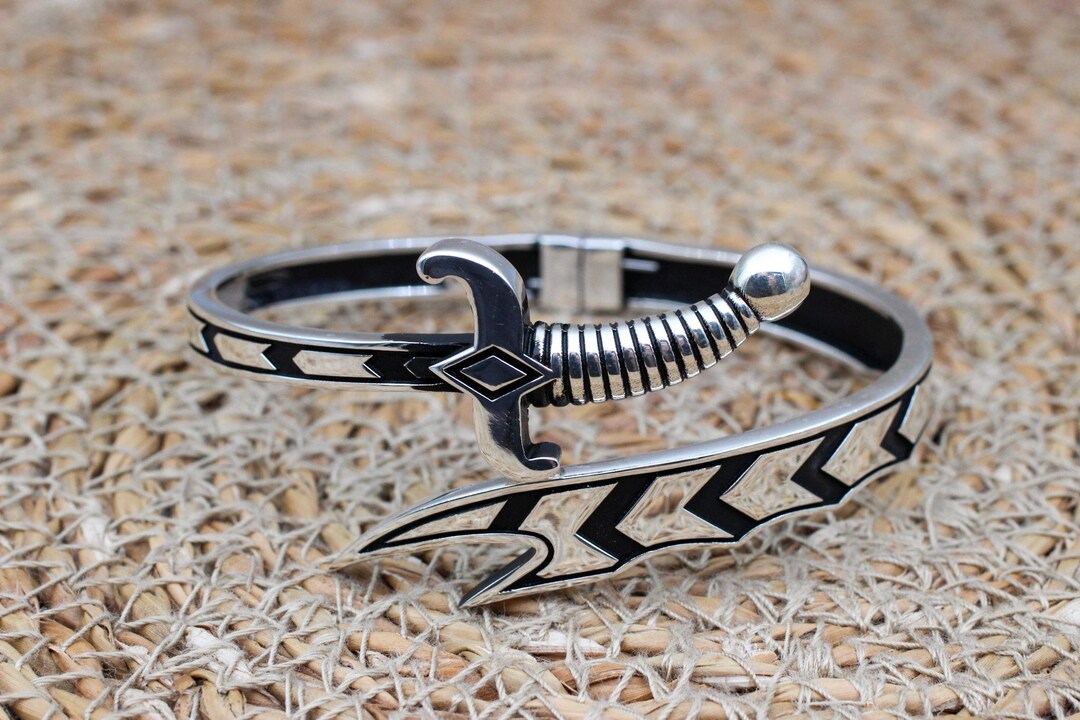 Sterling Silver Sword Bracelet for Men: Handmade 925k Bangle - Etsy