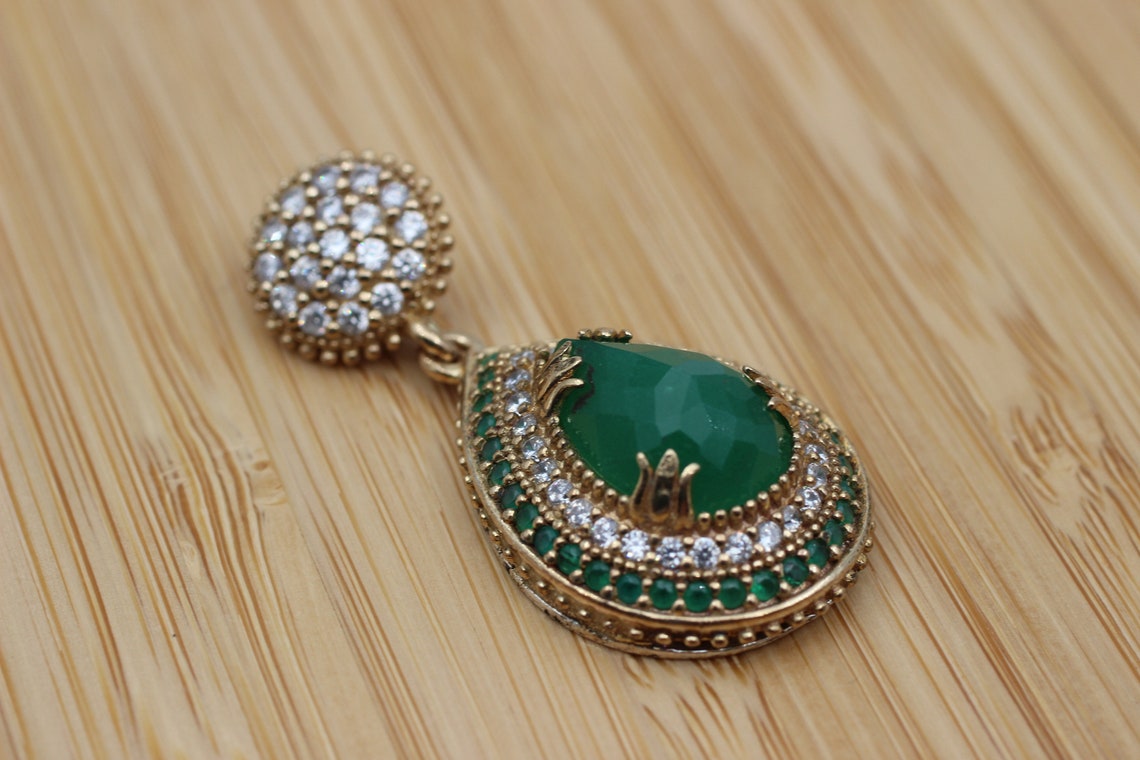 Emerald Set, Authentic Set, Handmade Set, Turkish Handmade, Ladies ...