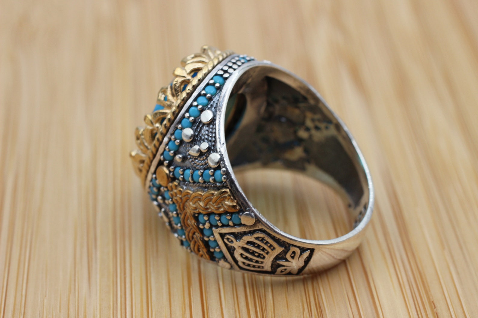 Turkish Handmade Silver Men's Ring Men's Handmade - Etsy