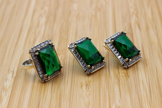 Emerald Ladies Set Authentic Set Handmade Set Women Turkish - Etsy