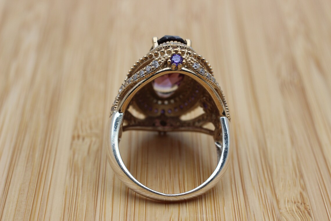 Amethyst Ring Handmade Women's Ring Turkish Handmade | Etsy