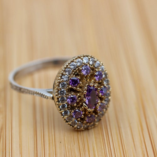 Amethyst Ring Handmade Women's Ring Turkish Handmade - Etsy