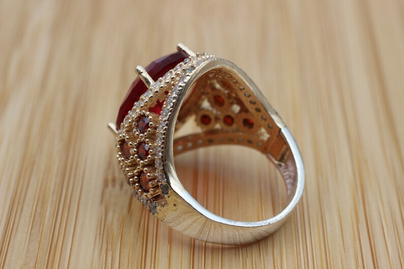 Ruby Ladies Ring Handmade Women's Ring Authentic Ring - Etsy