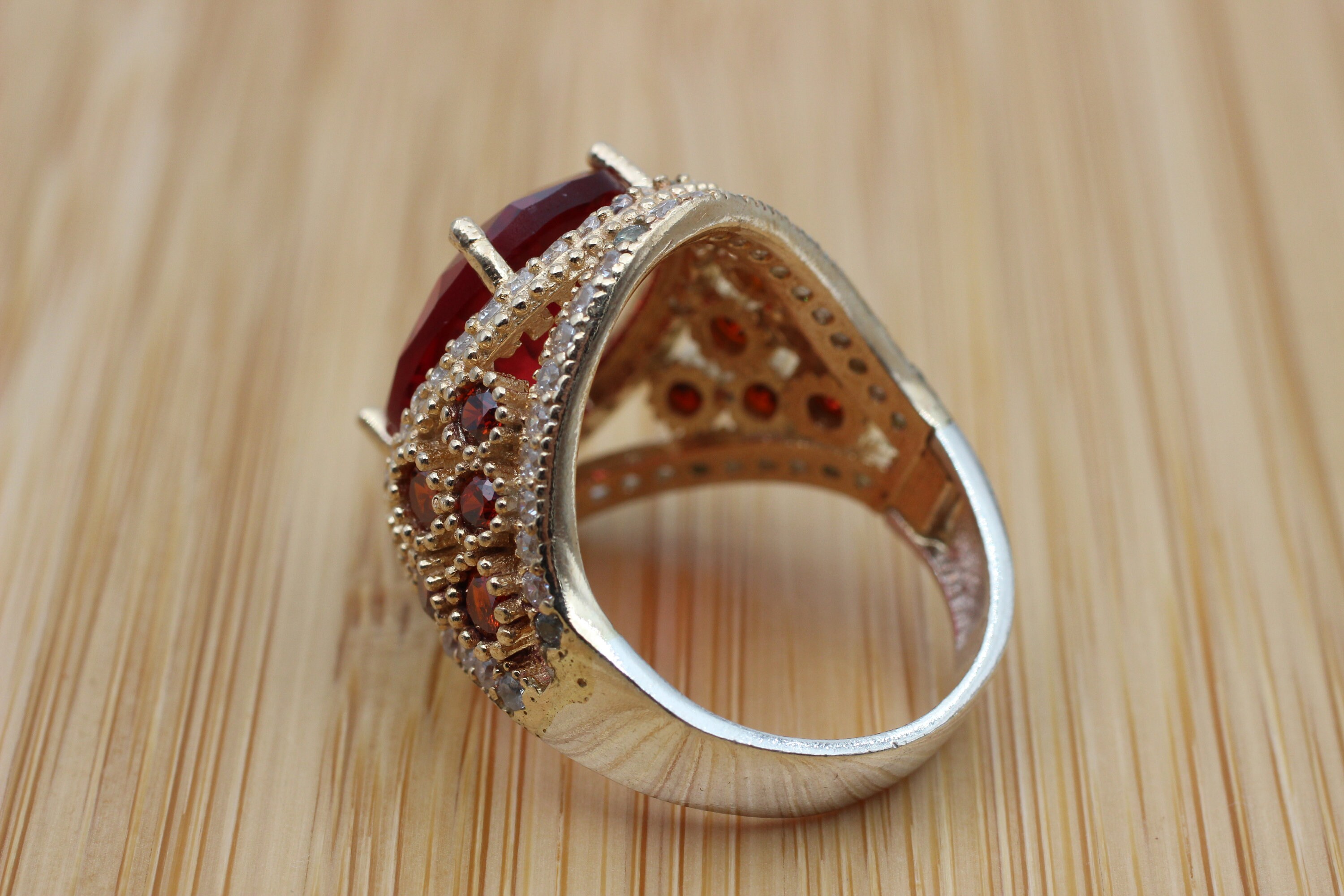 Ruby Ladies Ring Handmade Women's Ring Authentic Ring - Etsy