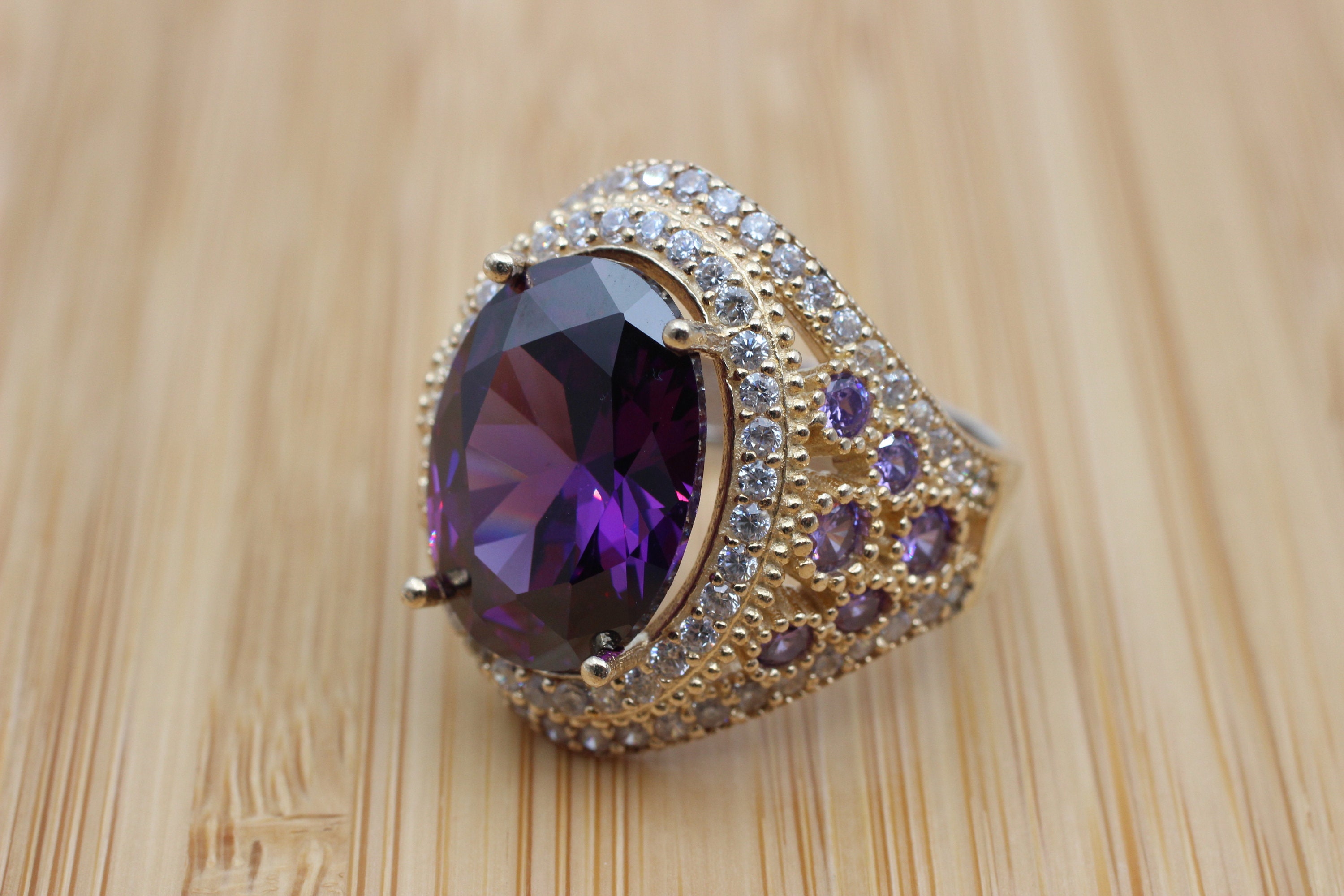 Amethyst Ring Handmade Women's Ring Turkish Handmade | Etsy