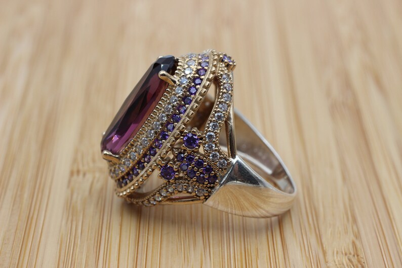 Amethyst Ring Handmade Women's Ring Turkish Handmade | Etsy
