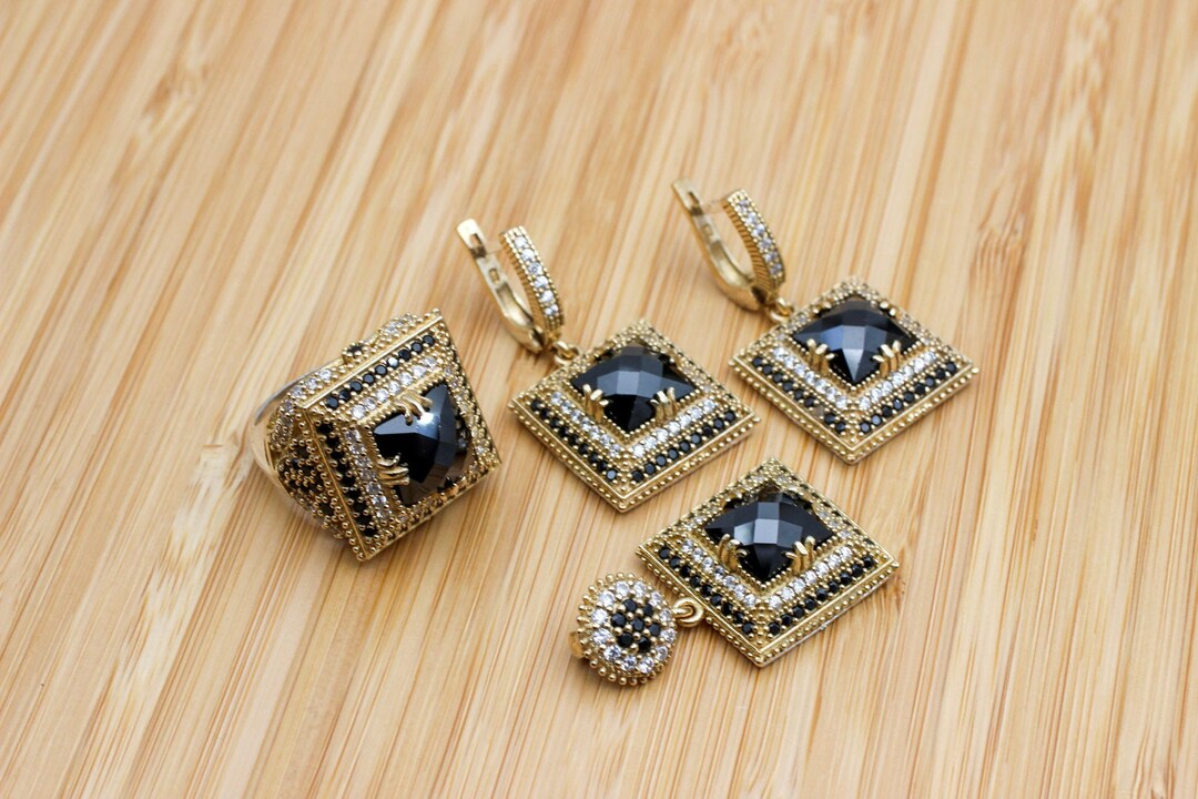 Onyx Set, Authentic Set, Handmade Set Women, Turkish Handmade, Ladies ...