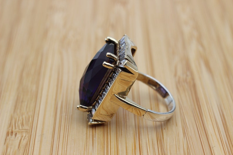 Amethyst Ring Handmade Women's Ring Turkish Handmade | Etsy