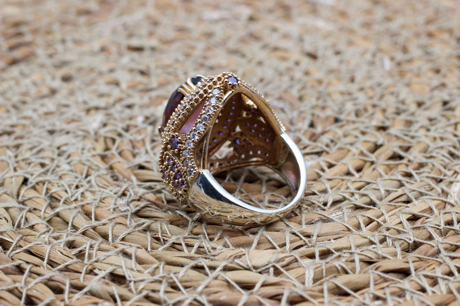 Amethyst Ring Handmade Women's Ring Turkish Handmade - Etsy