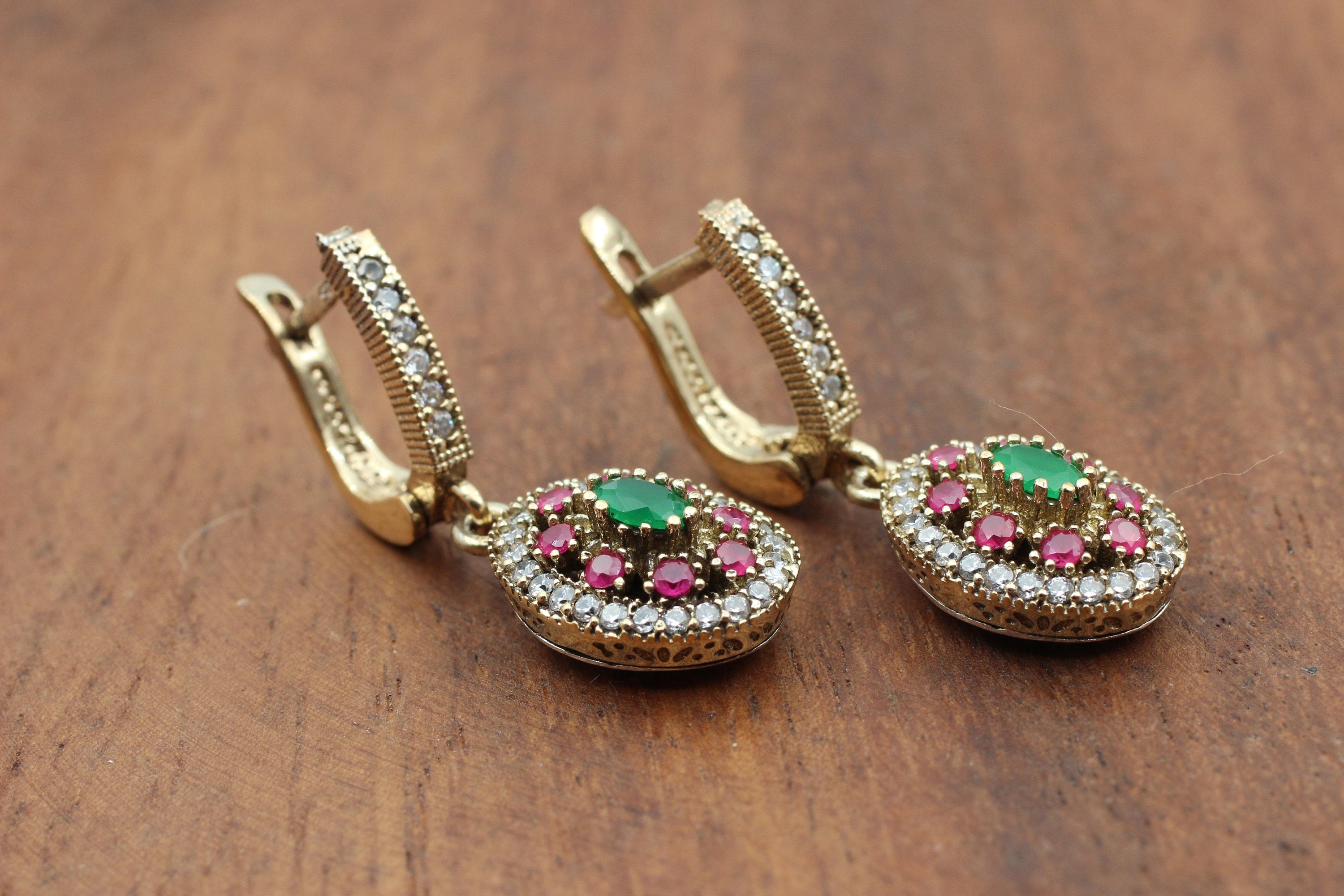 Emerald Set Authentic Set Handmade Set Women Turkish - Etsy