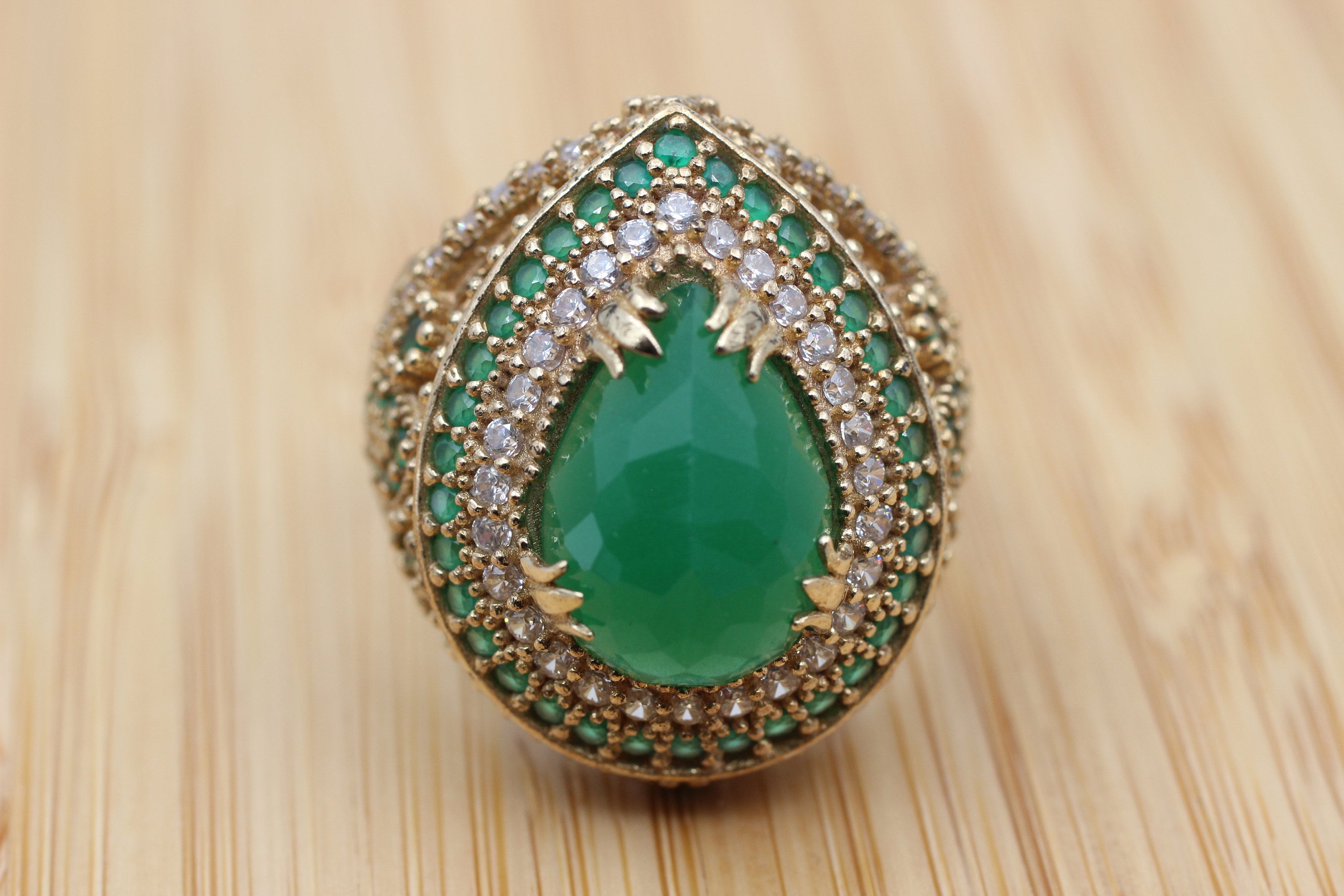 Emerald Set, Authentic Set, Handmade Set, Turkish Handmade, Ladies ...