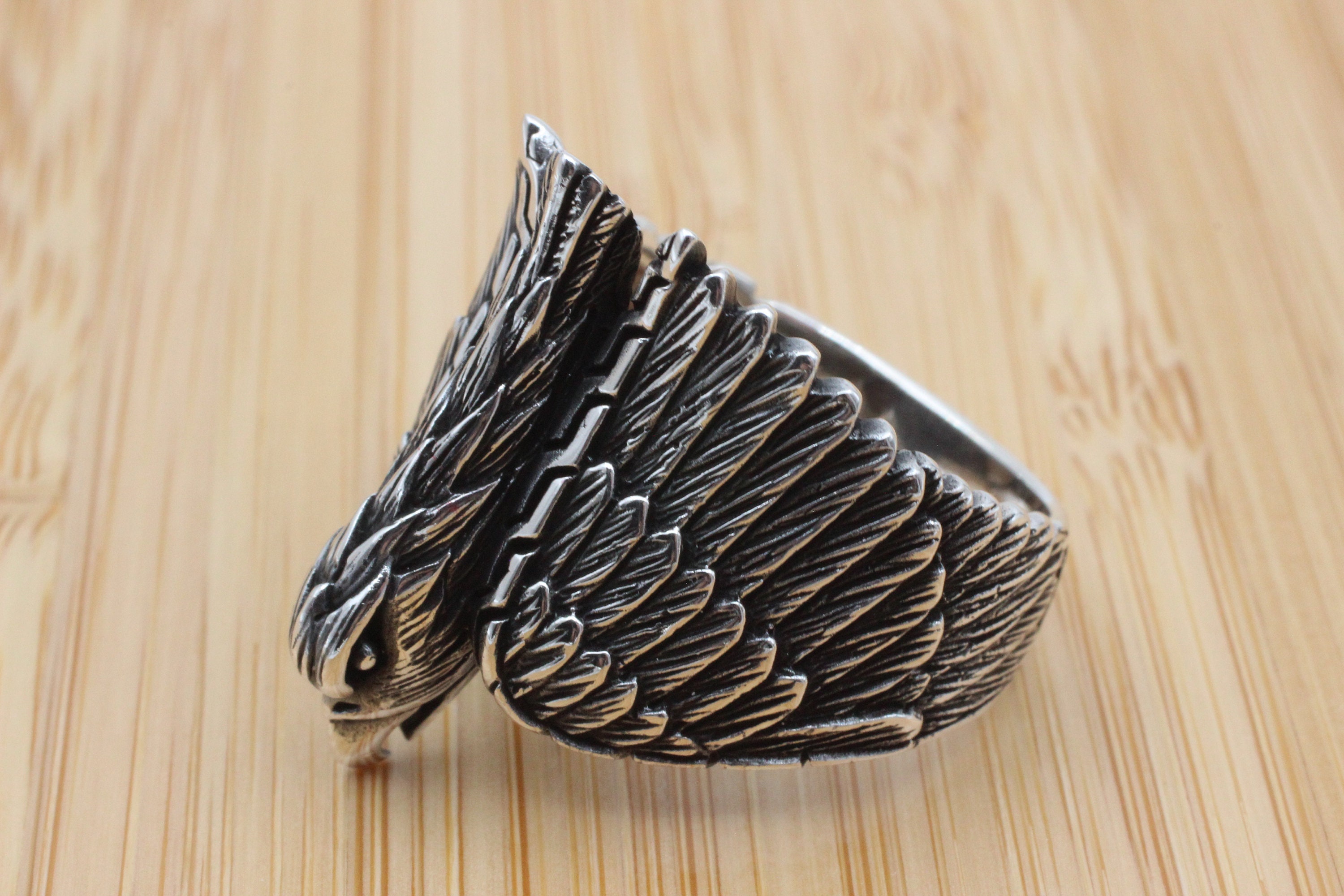Men's Eagle Ring Eagle Ring Bird's Silver Ring - Etsy