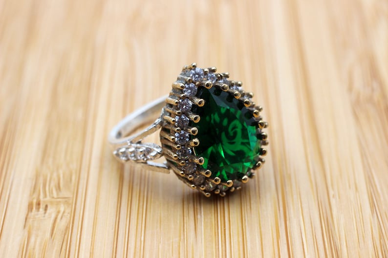 Emerald Set Authentic Set Handmade Set Women Turkish - Etsy