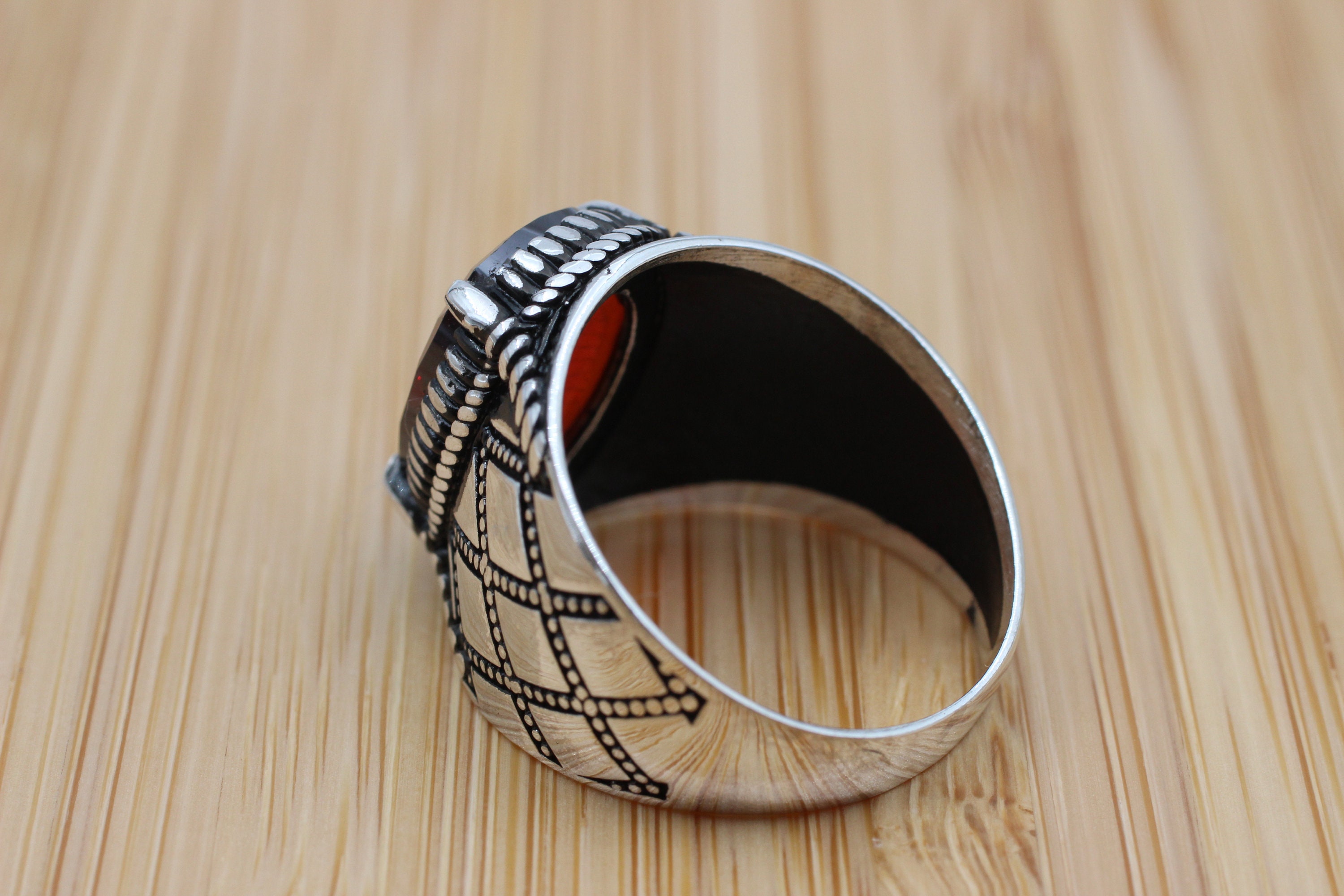 Mens Handmade Ring Turkish Handmade Silver Men Ring Ottoman | Etsy