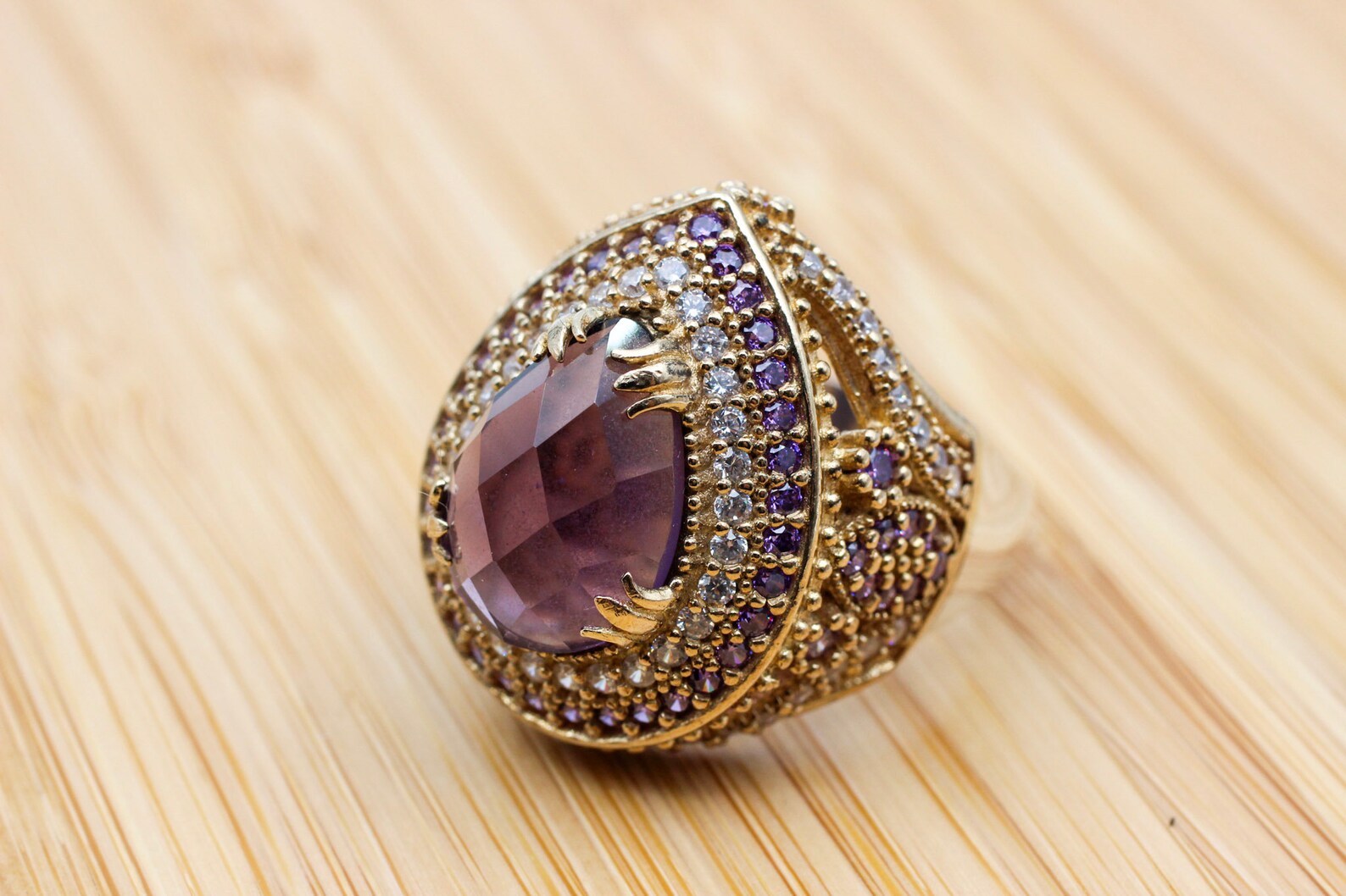 Amethyst Ring Handmade Women's Ring Turkish Handmade | Etsy