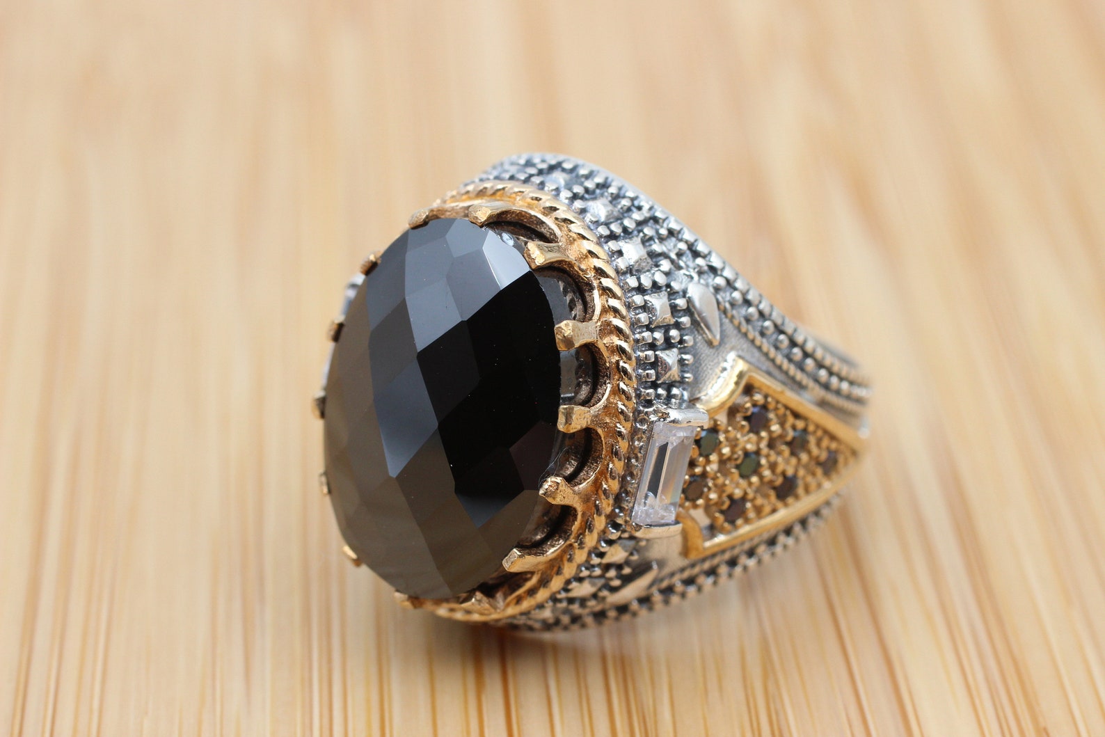 Turkish Handmade Silver Men's Ring Men's Handmade | Etsy