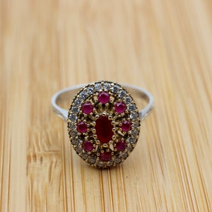 Ruby Ring, Handmade Women's Ring, Turkish Handmade Ring, Authentic Ring ...