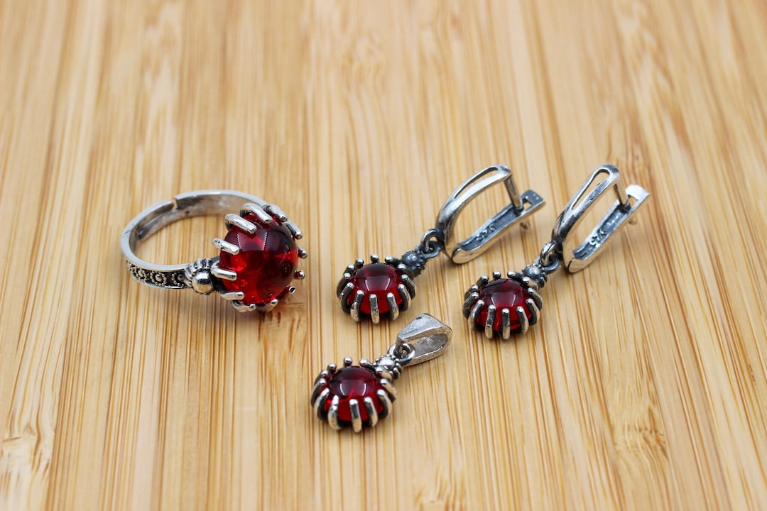 Ruby Set, Authentic Set, Handmade Set Women, Turkish Handmade, Ladies ...