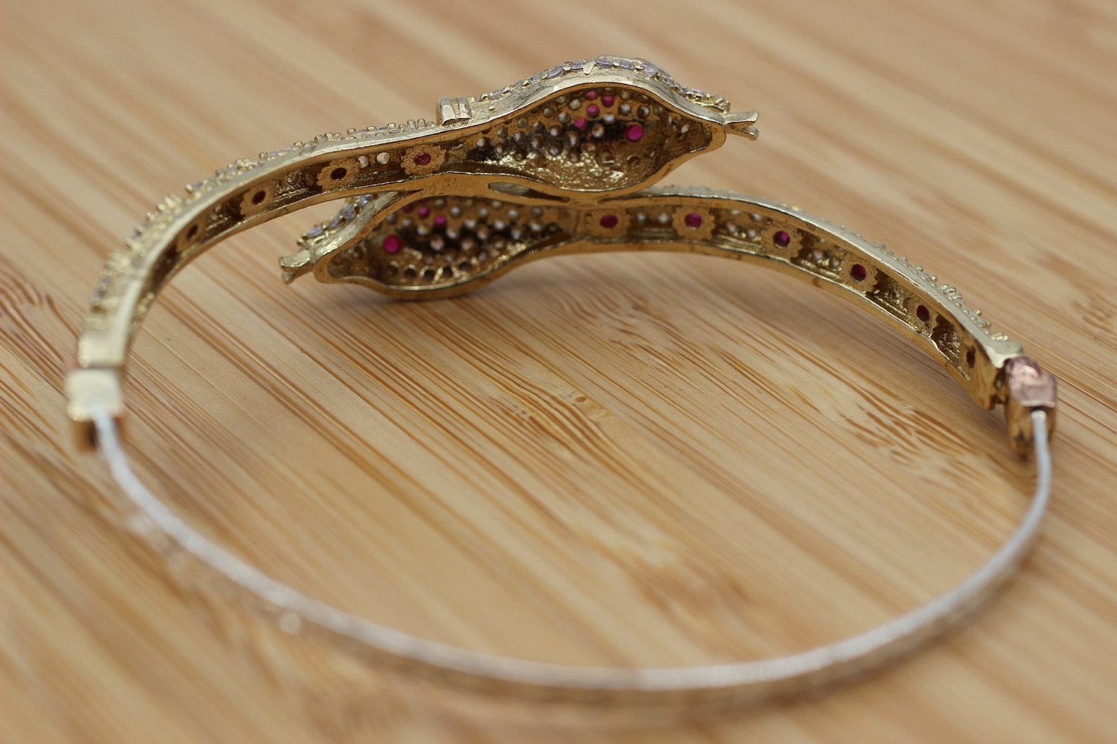 Ruby Bracelet Snake Bracelet Handmade Bracelet Bangle Cuff - Etsy