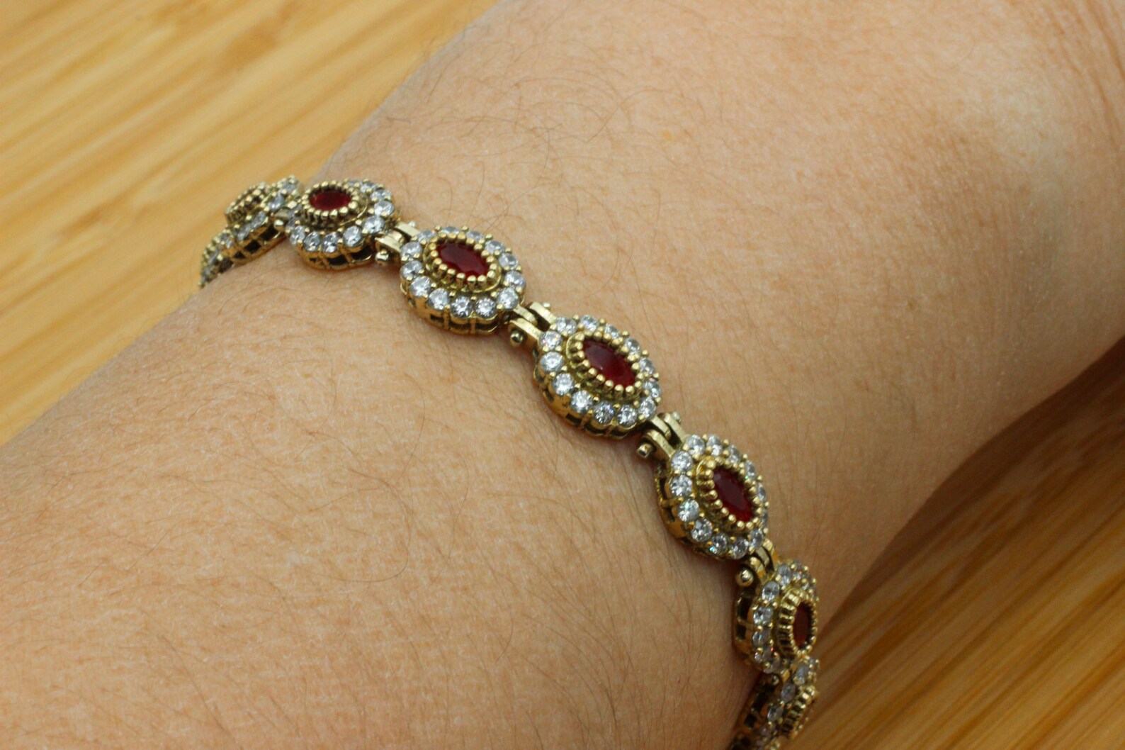 Ruby Bracelet Ottoman Bracelet Handmade Women Bracelet - Etsy