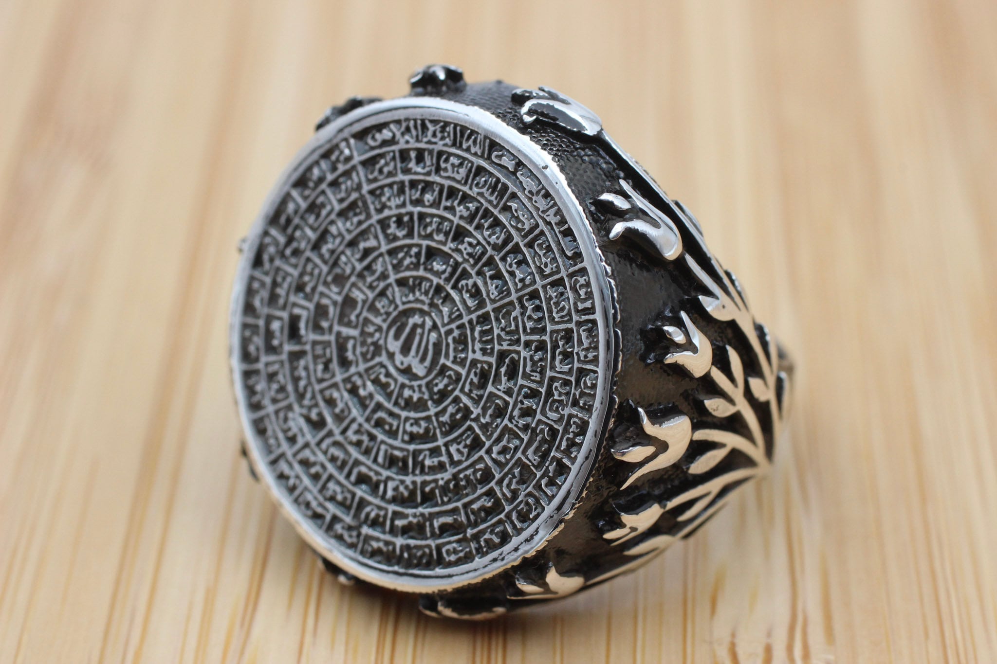 Islamic Ring 99 Name of Allah Men's Handmade Ring - Etsy