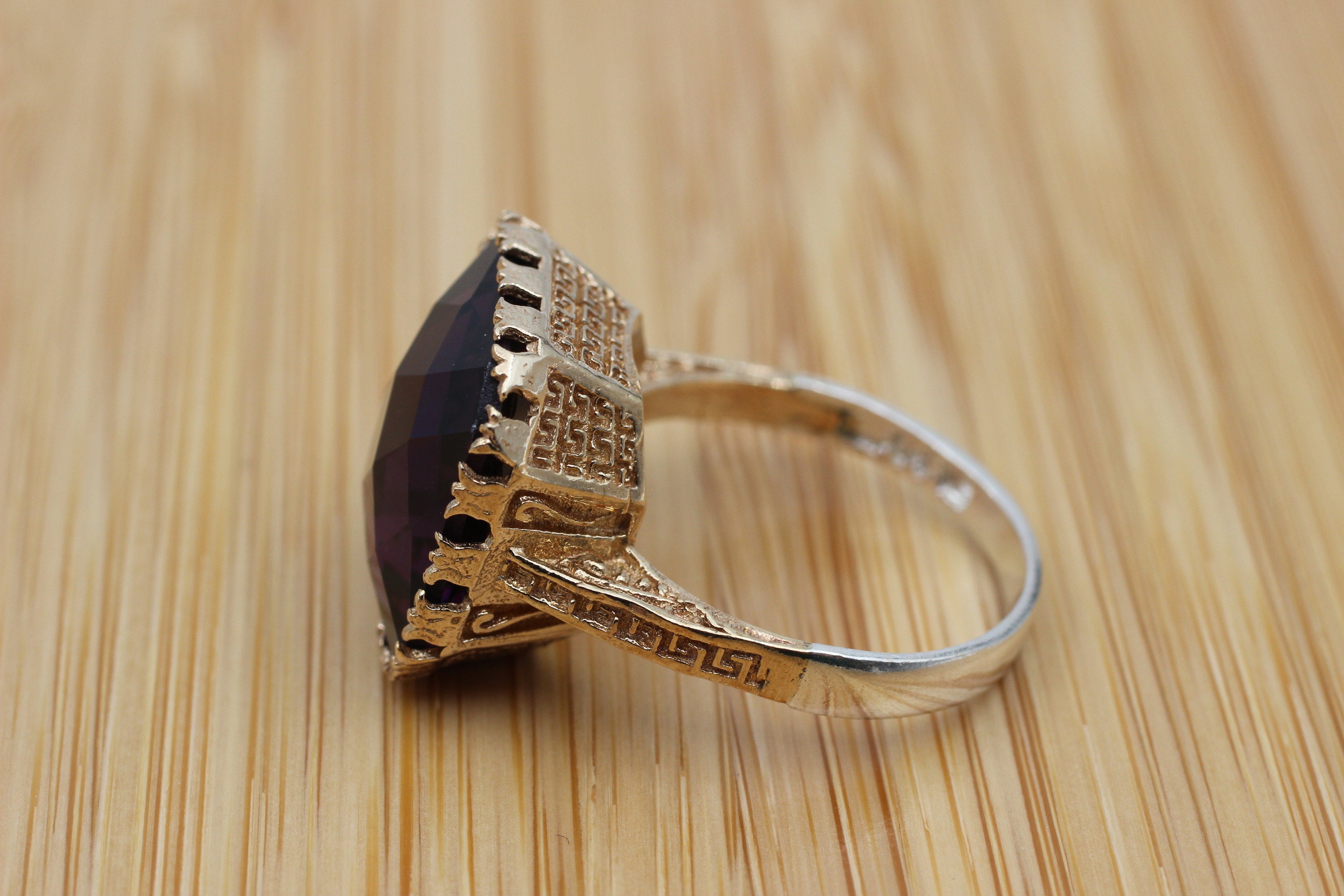 Amethyst Ring Handmade Women's Ring Turkish Handmade - Etsy