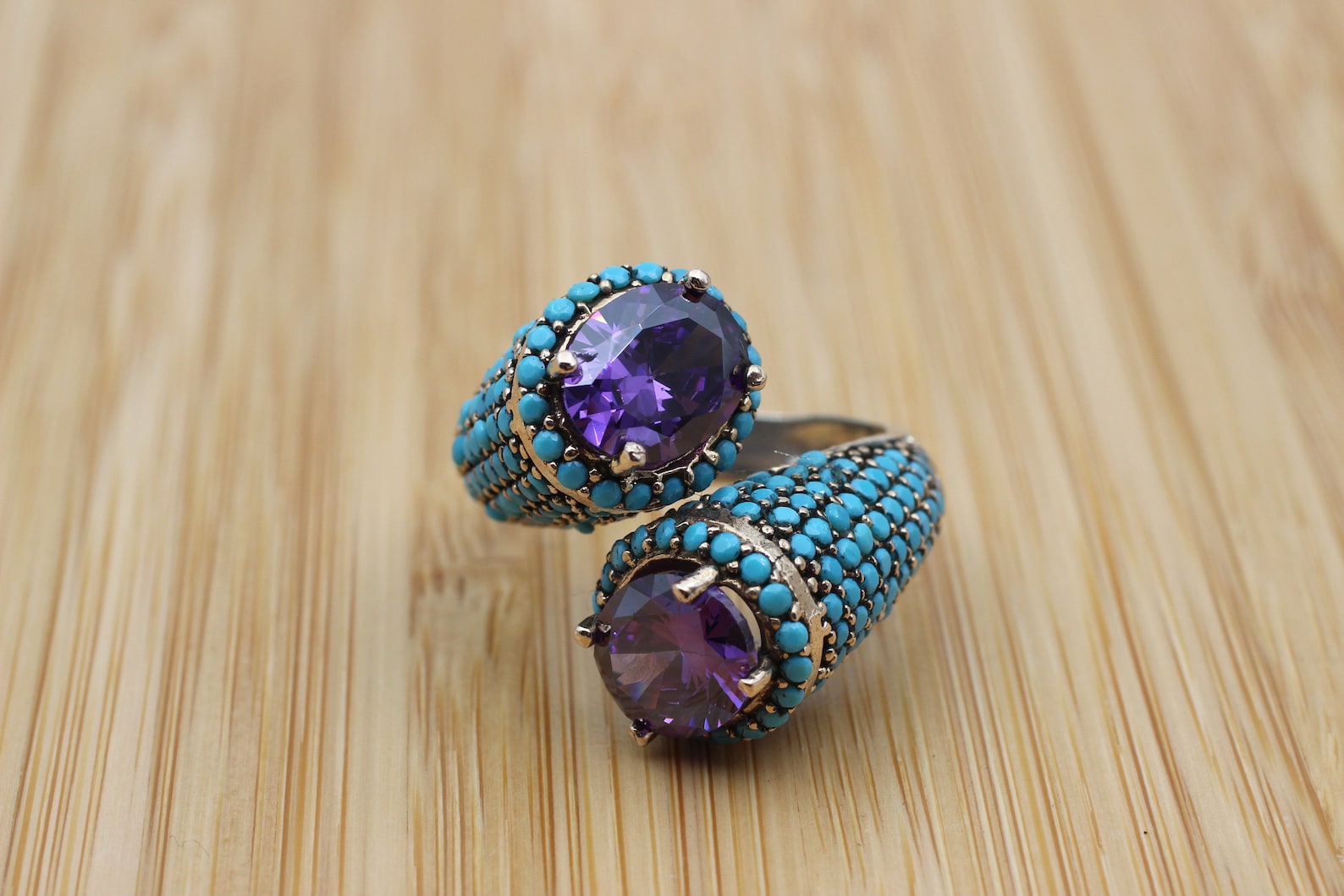 Amethyst Ring Ladies Ring Turquoise Ring Handmade | Etsy