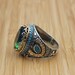 Tourmaline Men's Ring, Handmade Men's Ring, Turkish Handmade Silver ...