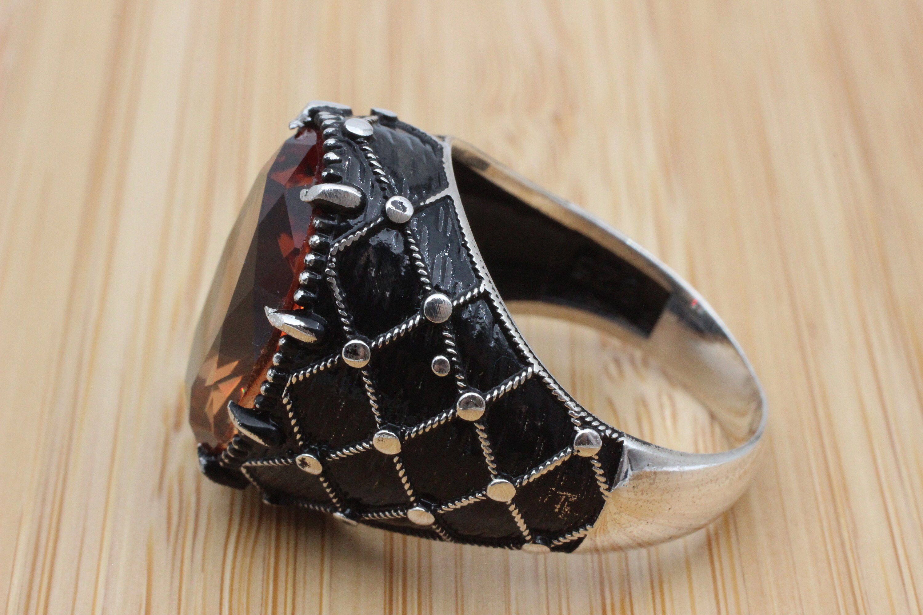Men's Handmade Ring Turkish Handmade Silver Men Ring - Etsy
