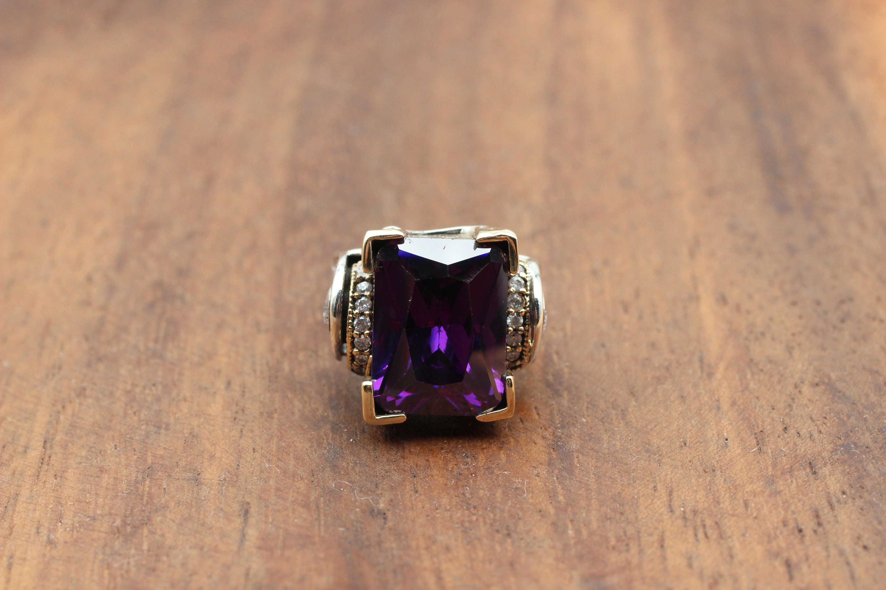 Amethyst Ring Handmade Women's Ring Turkish Handmade - Etsy