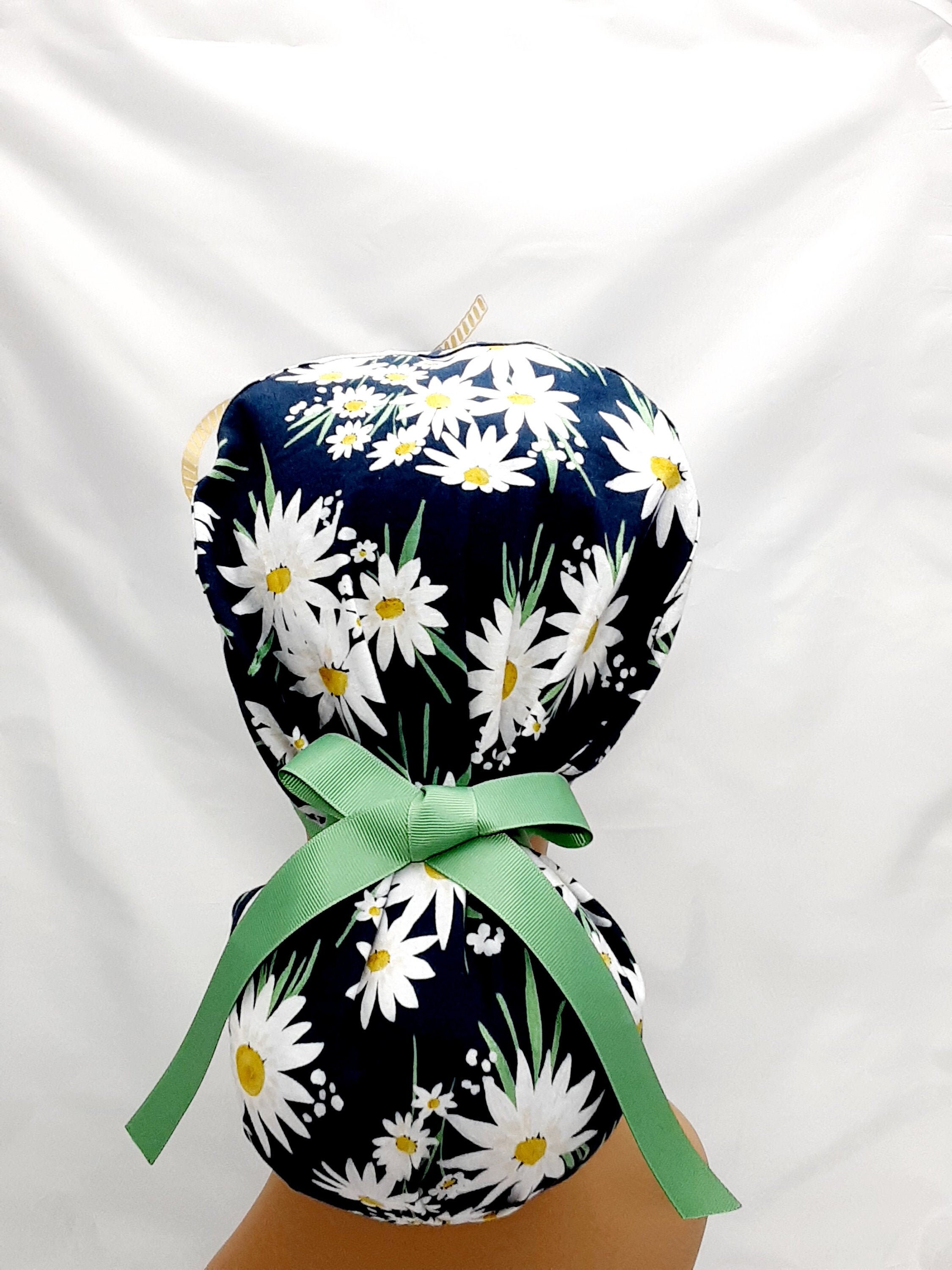 Womens Scrub Hats, Surgical Scrub Cap, Surgical Cap Women, Daisy Print ...