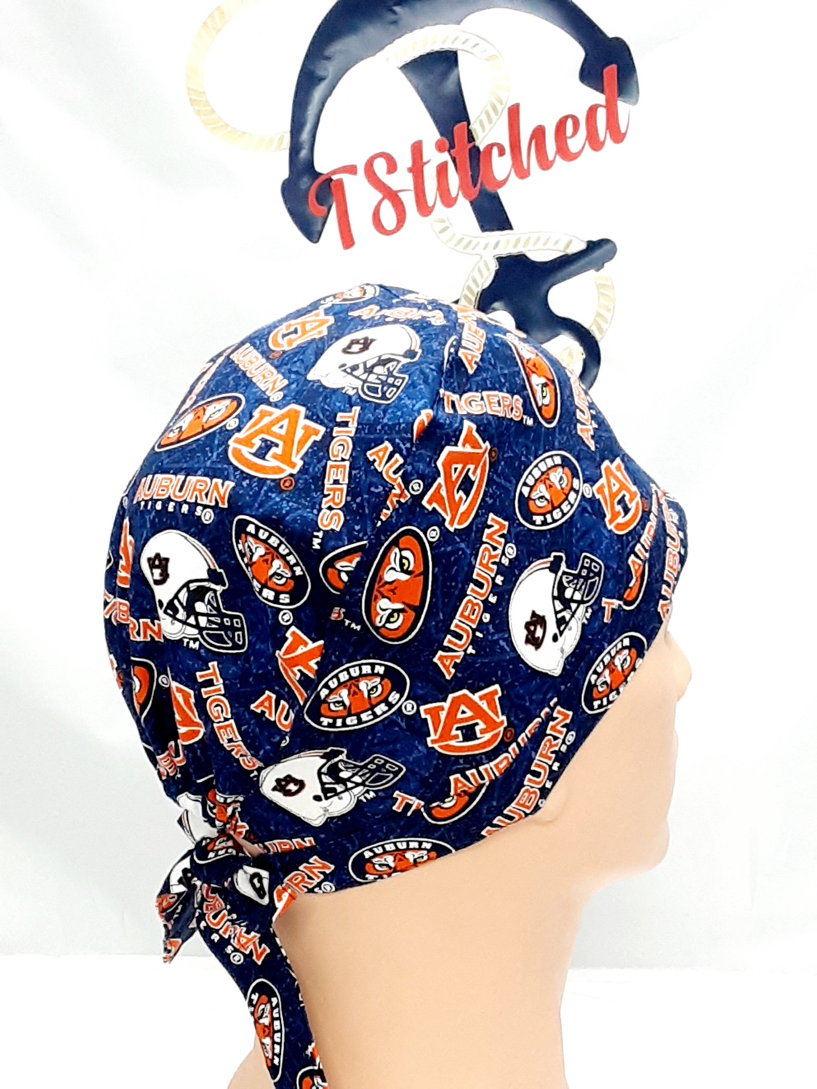 Auburn Tigers Scrub Cap Surgical Scrub Hat Buttons +/- Health Hero ...