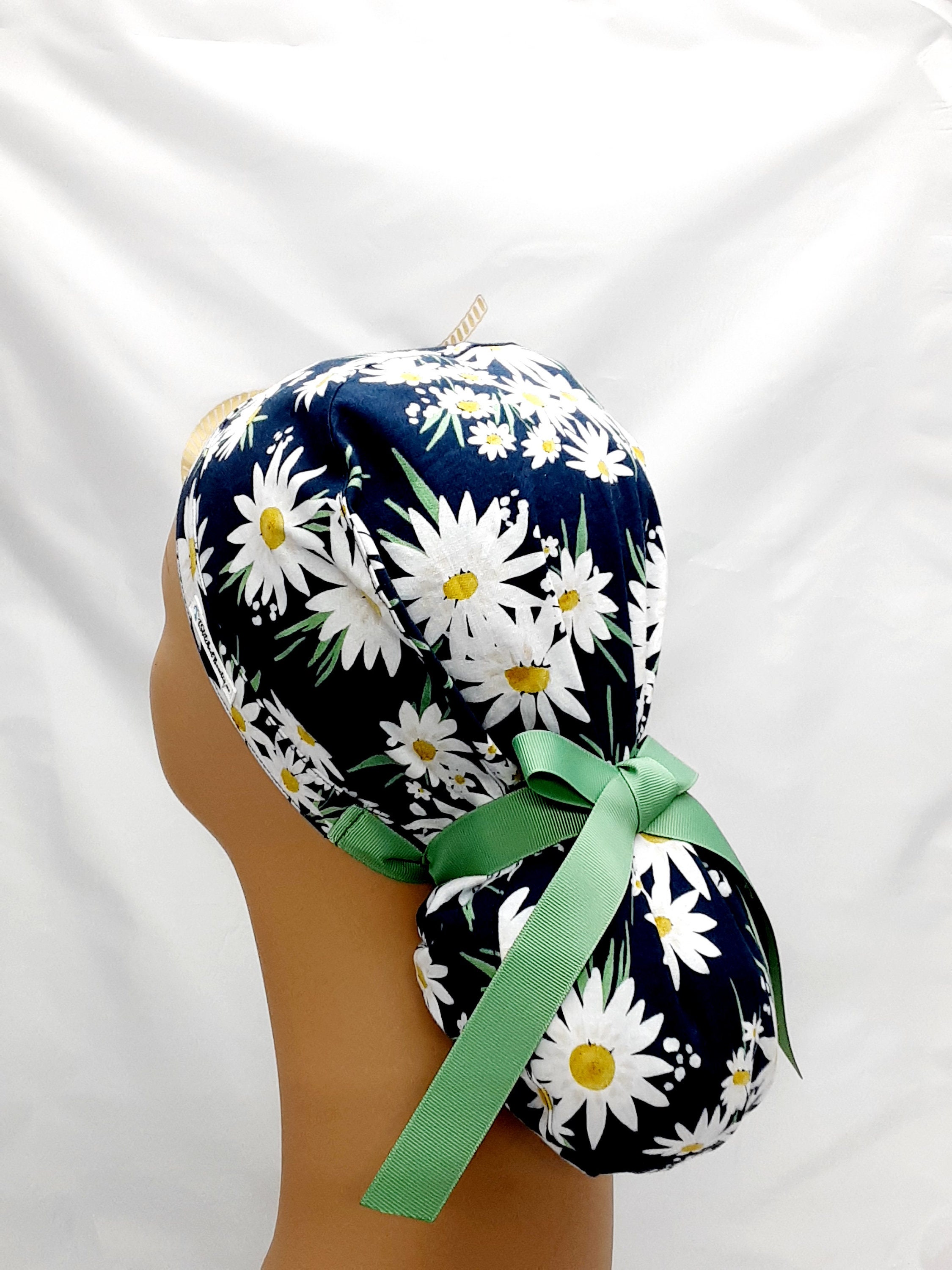 Womens Scrub Hats, Surgical Scrub Cap, Surgical Cap Women, Daisy Print ...